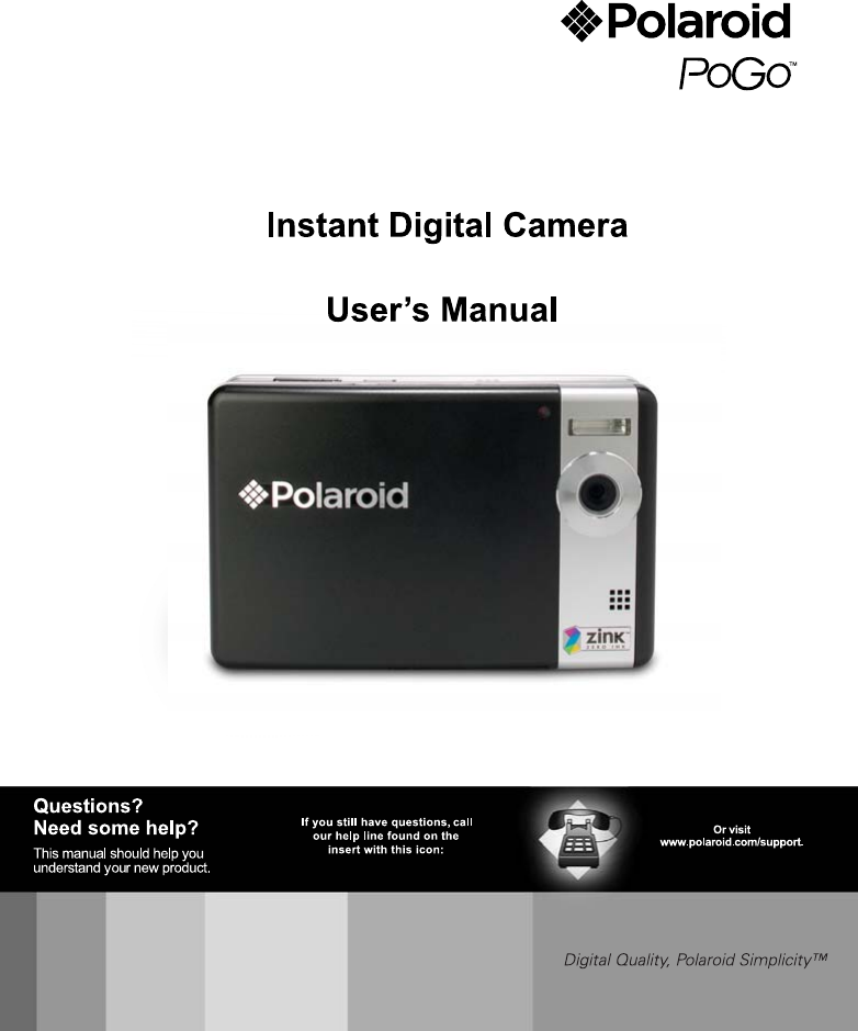Polaroid Pogo Cza 05300B Users Manual ZCam EN