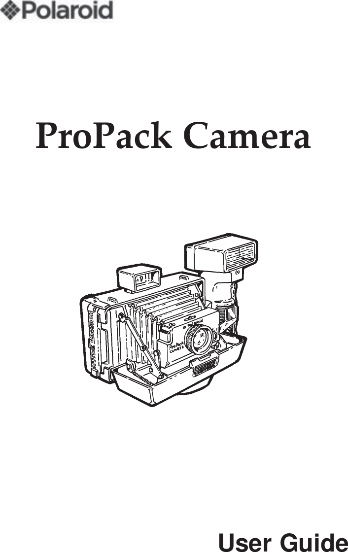 Polaroid Propack User Guide Camera