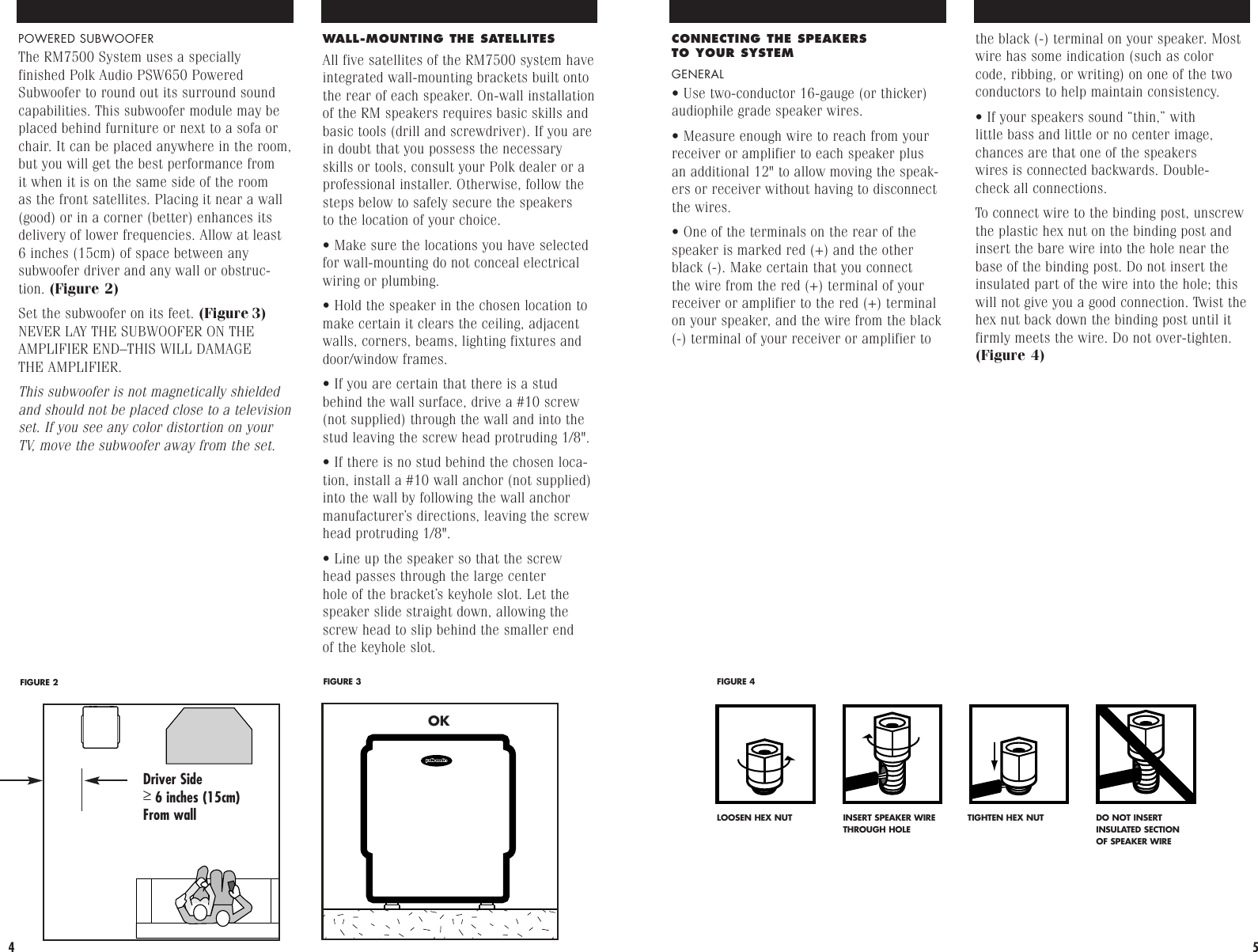 Polk Audio Rm7500 Users Manual
