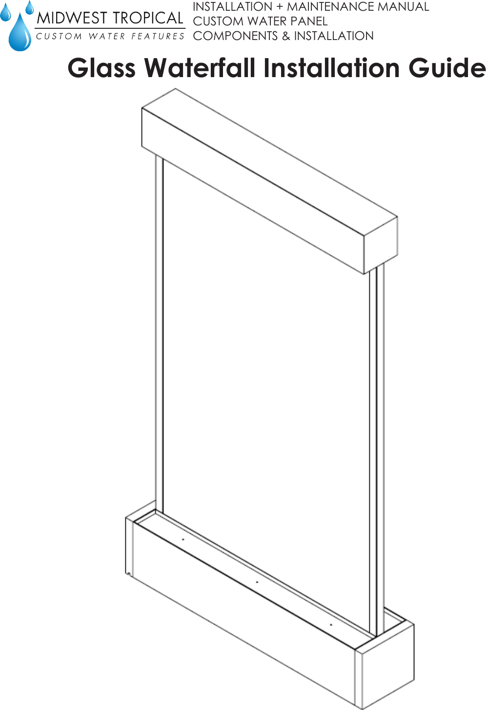 Poly Habitat Soundscaping Open Glass Waterfall Installation Guide