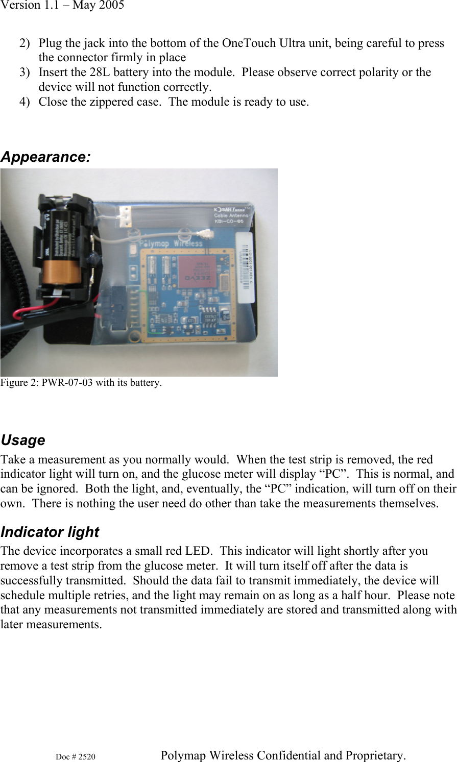 Polymap Wireless PWR0703 Bluetooth Remote User Manual