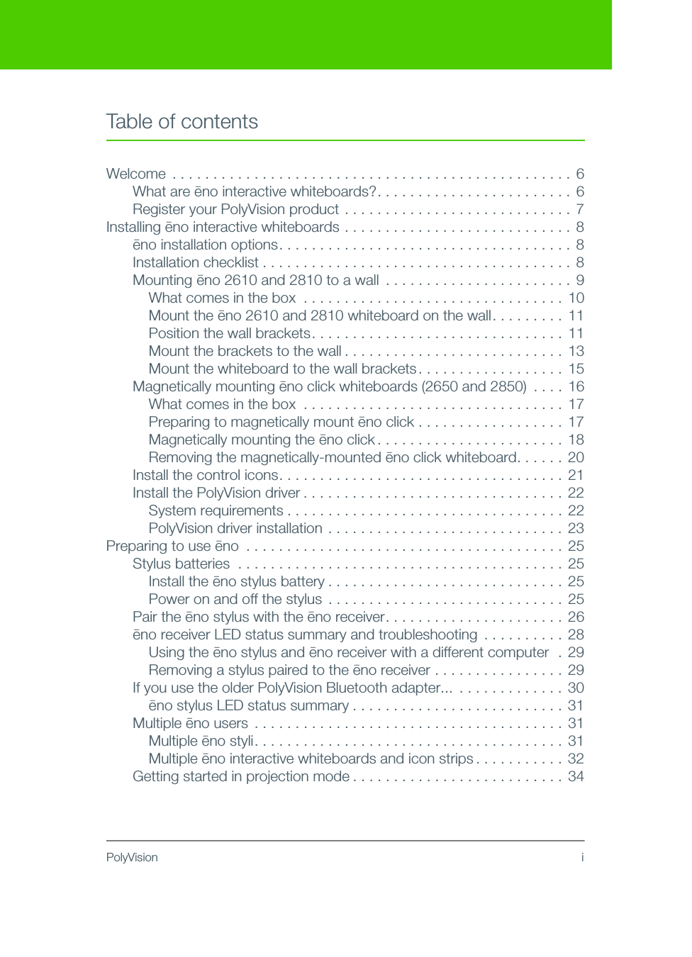 Polyvision Interactive Group POLY556 2002516-001 User Manual 1 eno