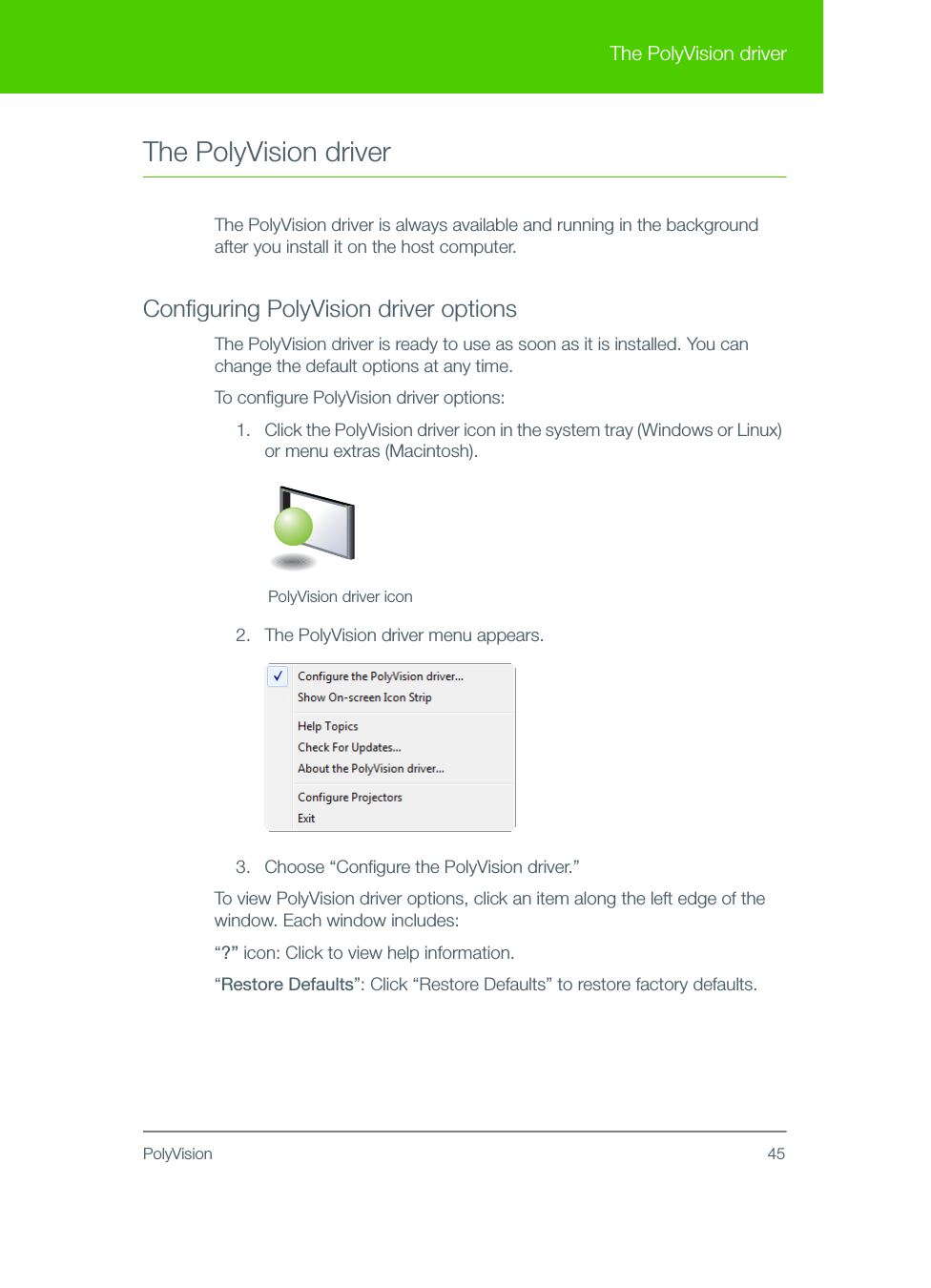 Polyvision Interactive Group POLY556 2002516-001 User Manual 1 eno