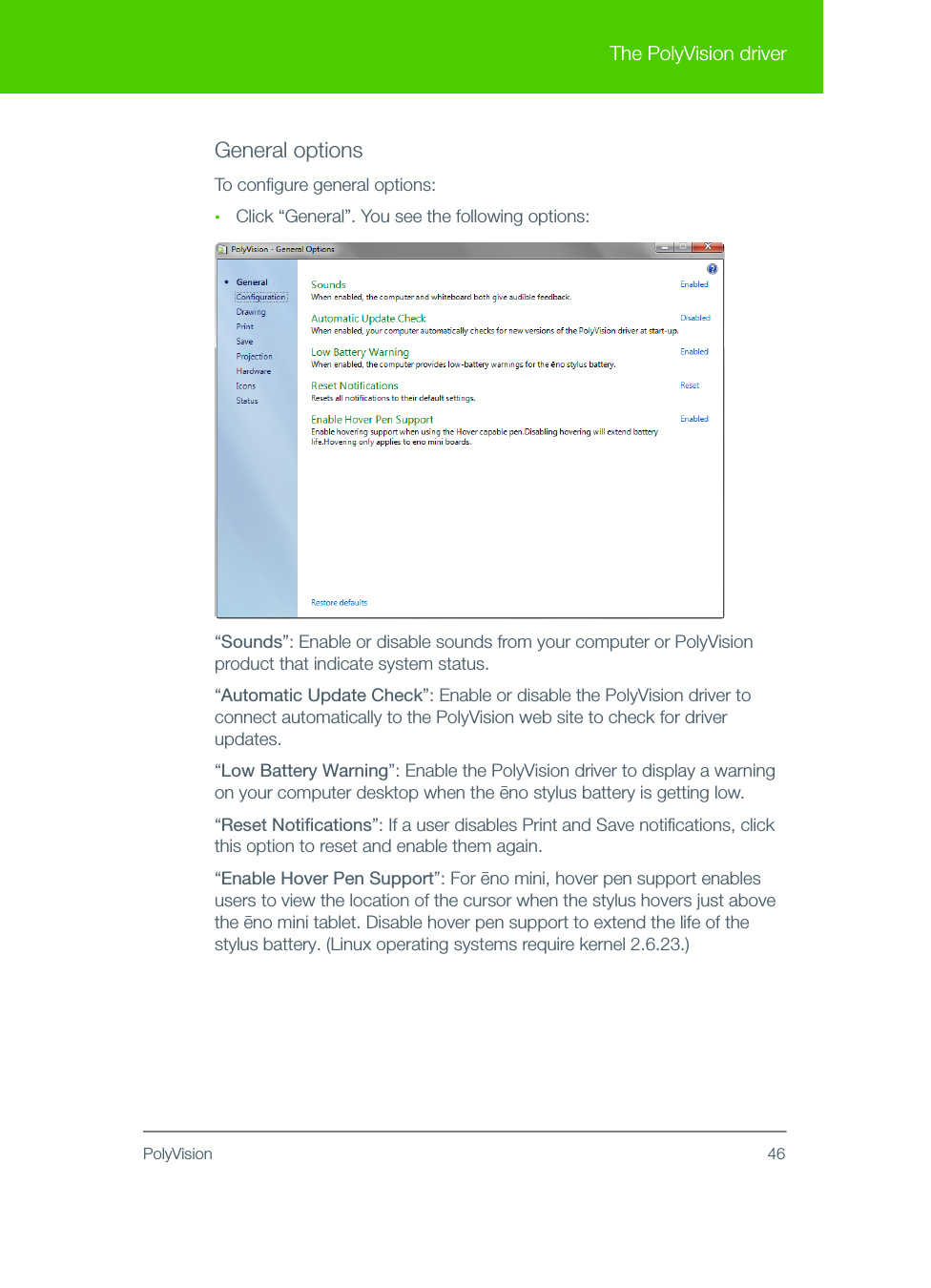 Polyvision Interactive Group POLY556 2002516-001 User Manual 1 eno