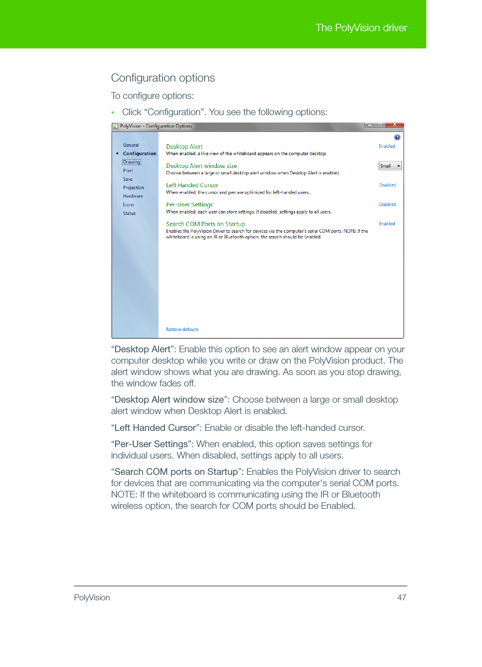 Polyvision Interactive Group POLY556 2002516-001 User Manual 1 eno