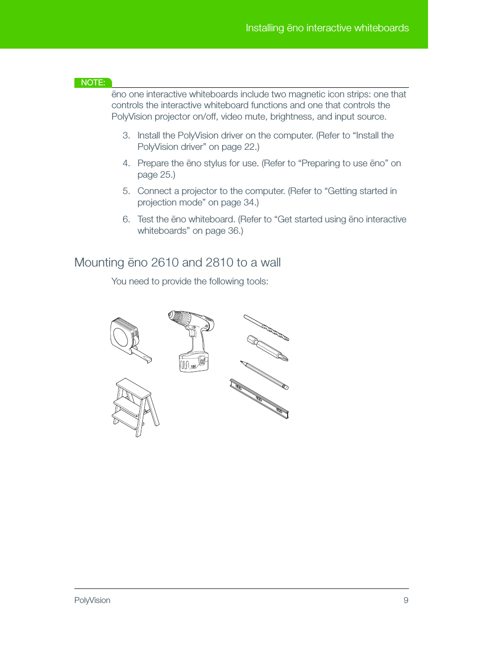 Polyvision Interactive Group POLY556 2002516-001 User Manual 1 eno