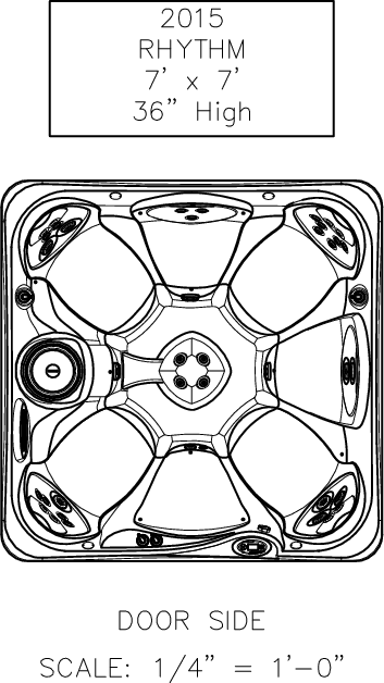 Pools Spas Hot Spot Rythm 2015 Spa Rendering RHYTHM User Manual