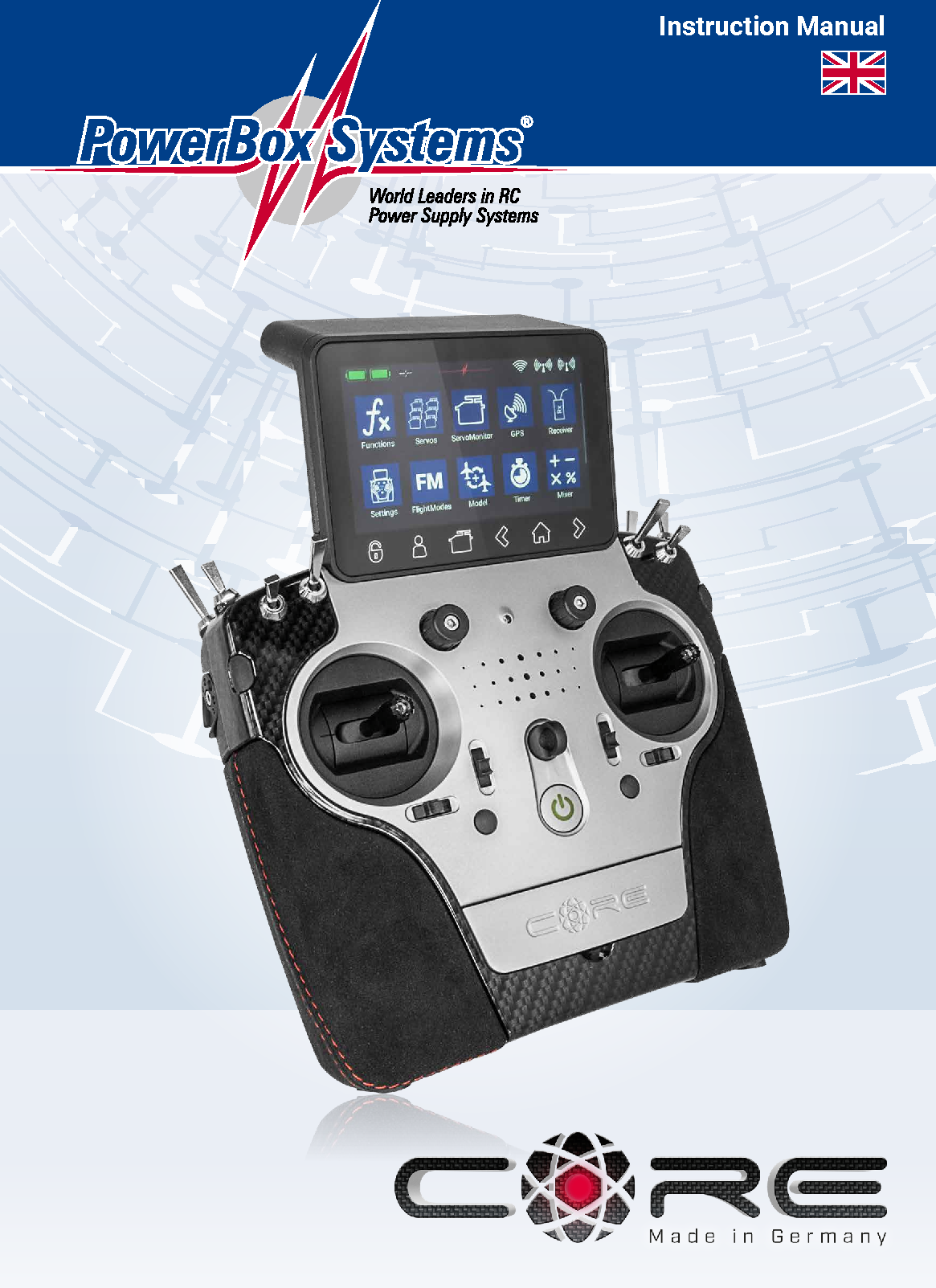 PowerBox Systems PBXCORE CORE, remote control for models User Manual