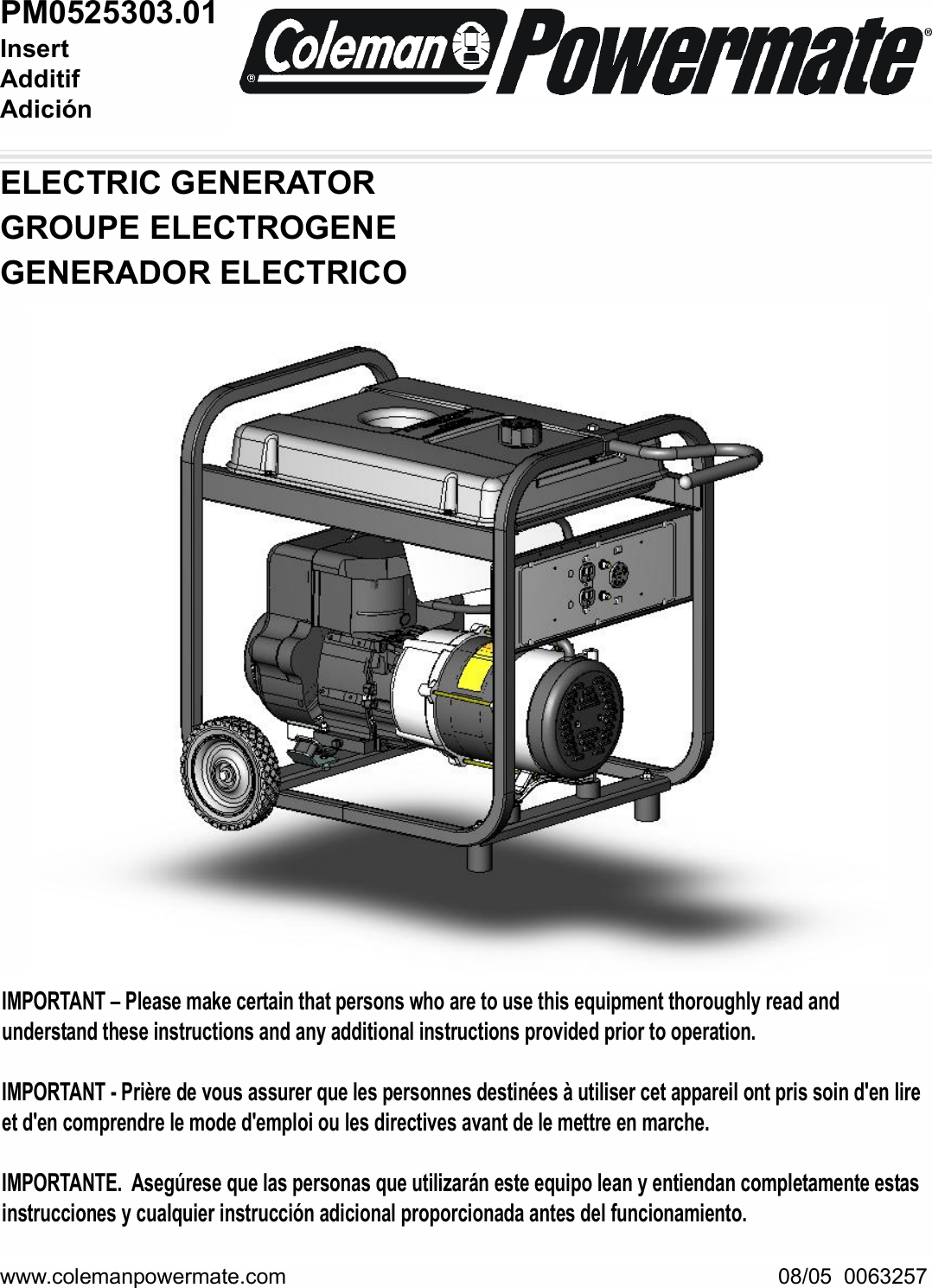 Powermate Pm0525303 01 Users Manual 0063257.qxp