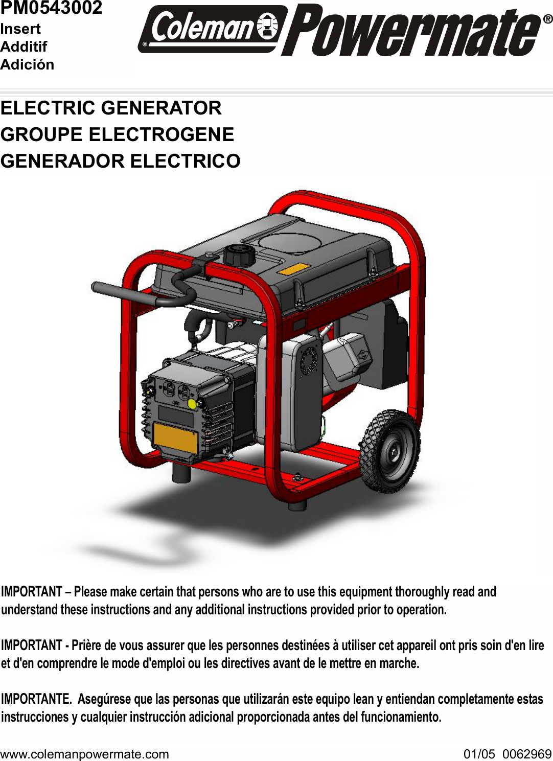 Powermate Pm0543002 Users Manual 0062969.qxp