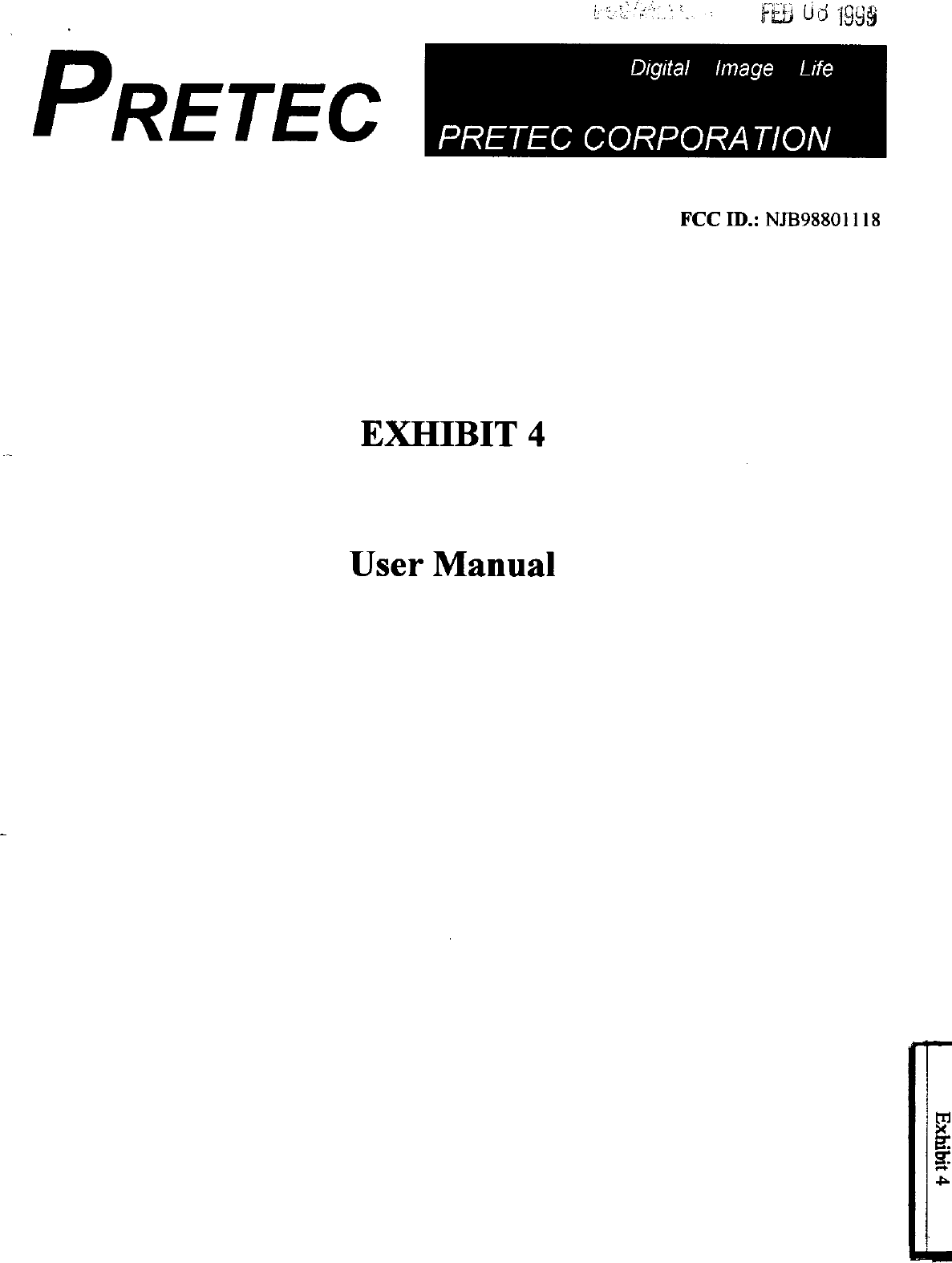 Pretec 98801118 User Manual 31140