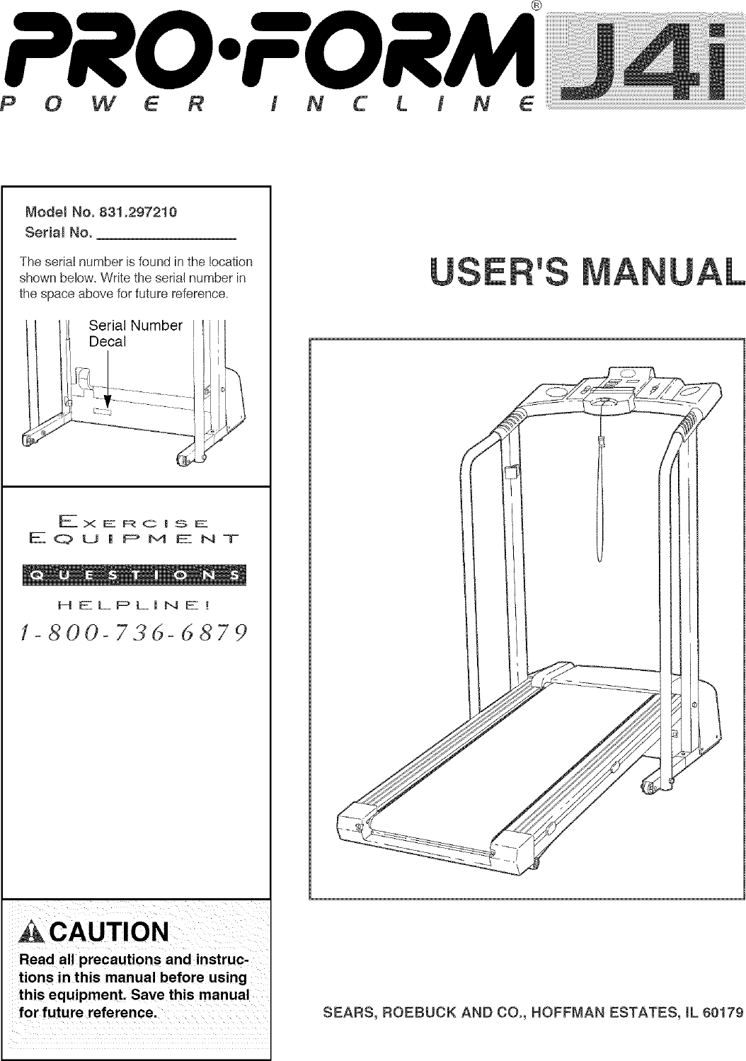 Proform 831297210 User Manual J4I Manuals And Guides L0703312