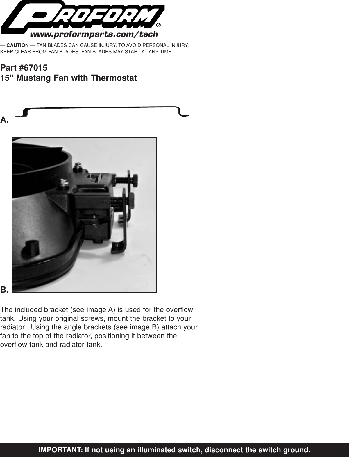 Proform 67015 Users Manual 15FanInstructionsWPixrev