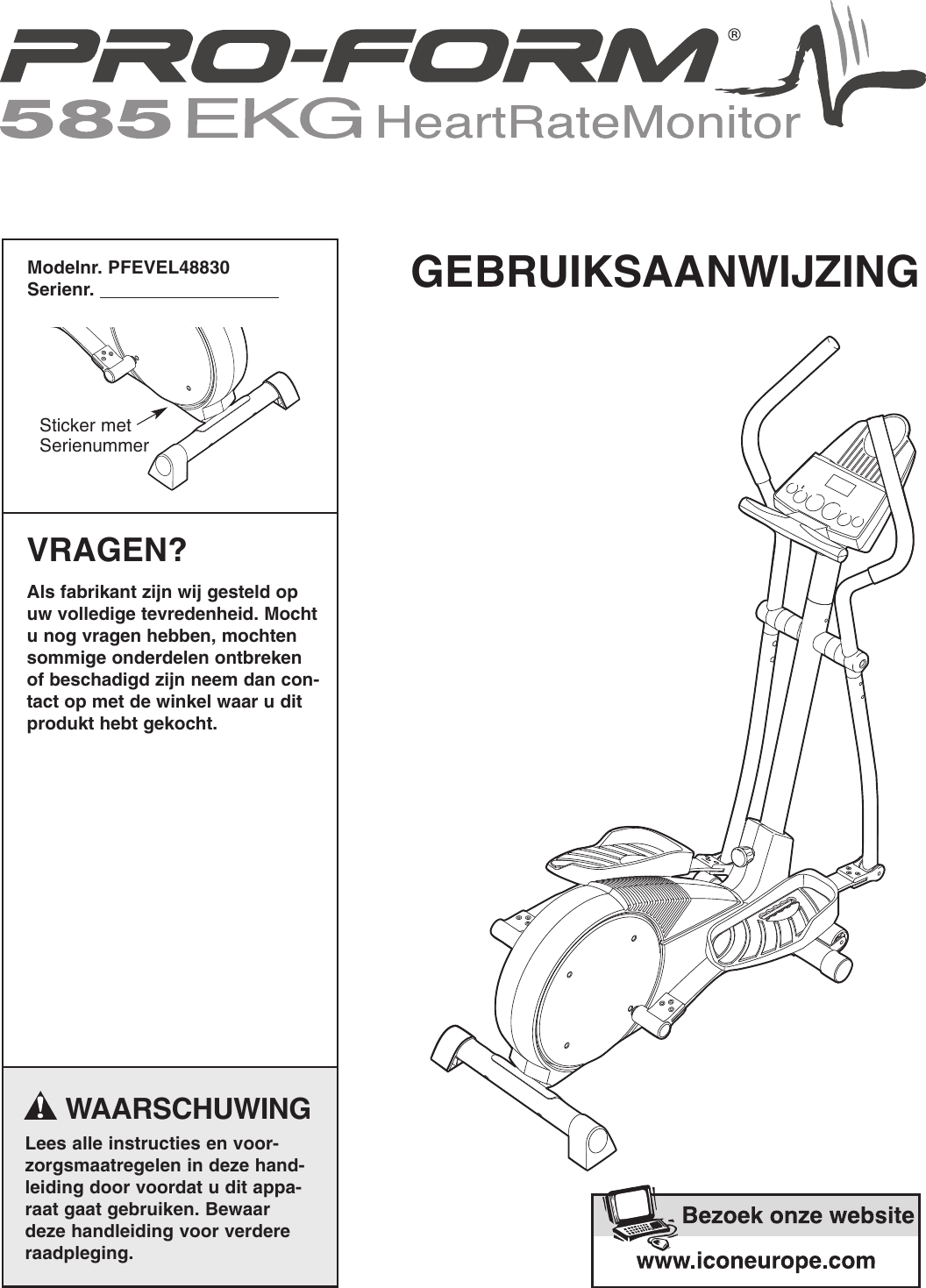 Proform Pfevel48830 Owner S Manual 202297(DU