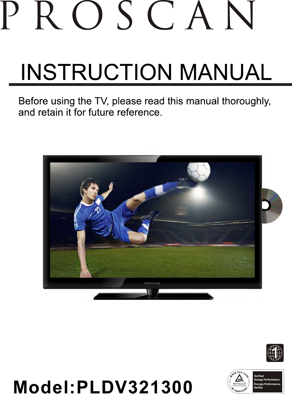 Proscan Pldv321300 Users Manual T201303039 EN+FR