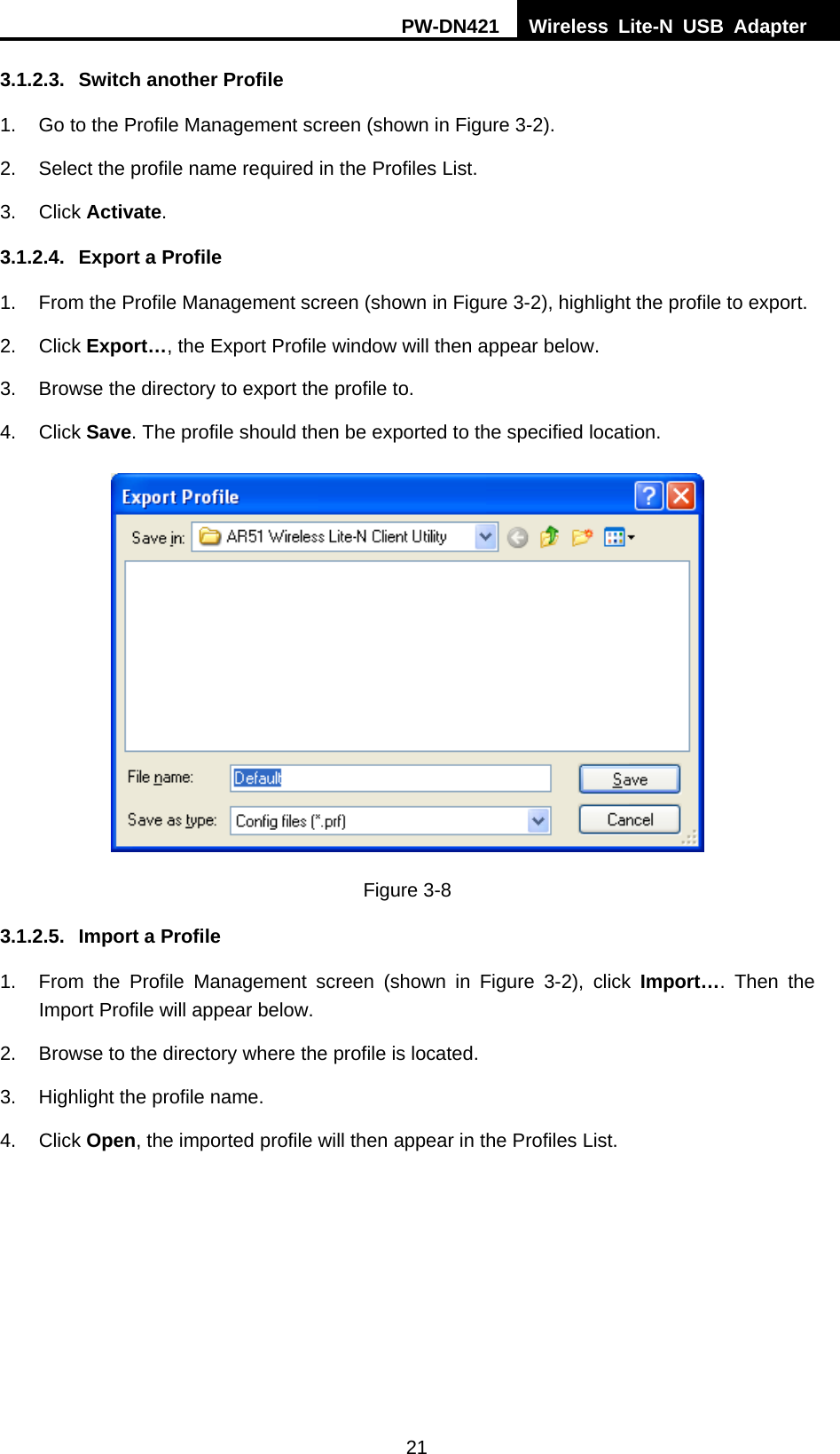 Proware Technologies Co DN421V1 Wireless Lite-N USB Adapter User Manual ...