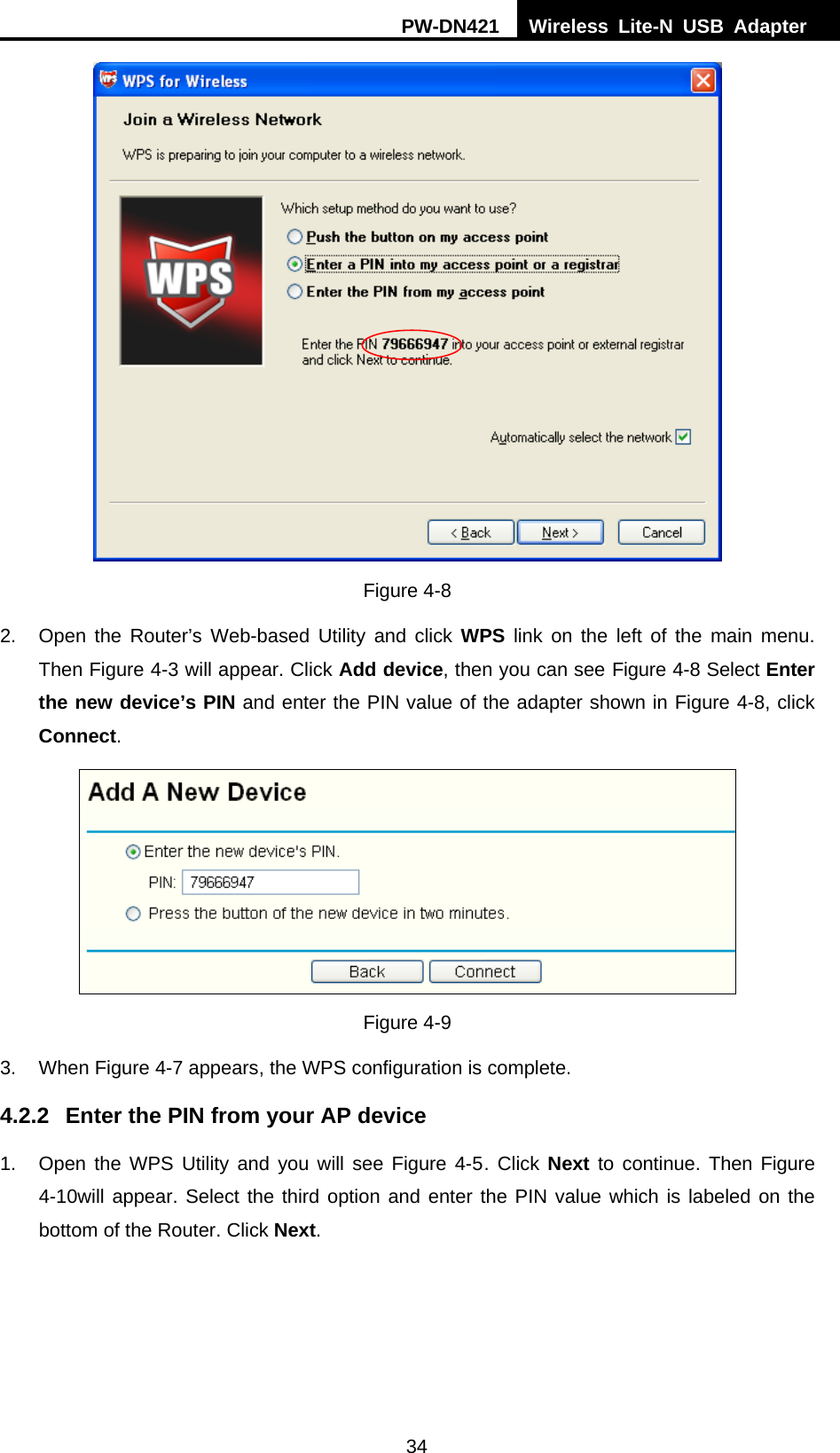 Proware Technologies Co DN421V1 Wireless Lite-N USB Adapter User Manual ...