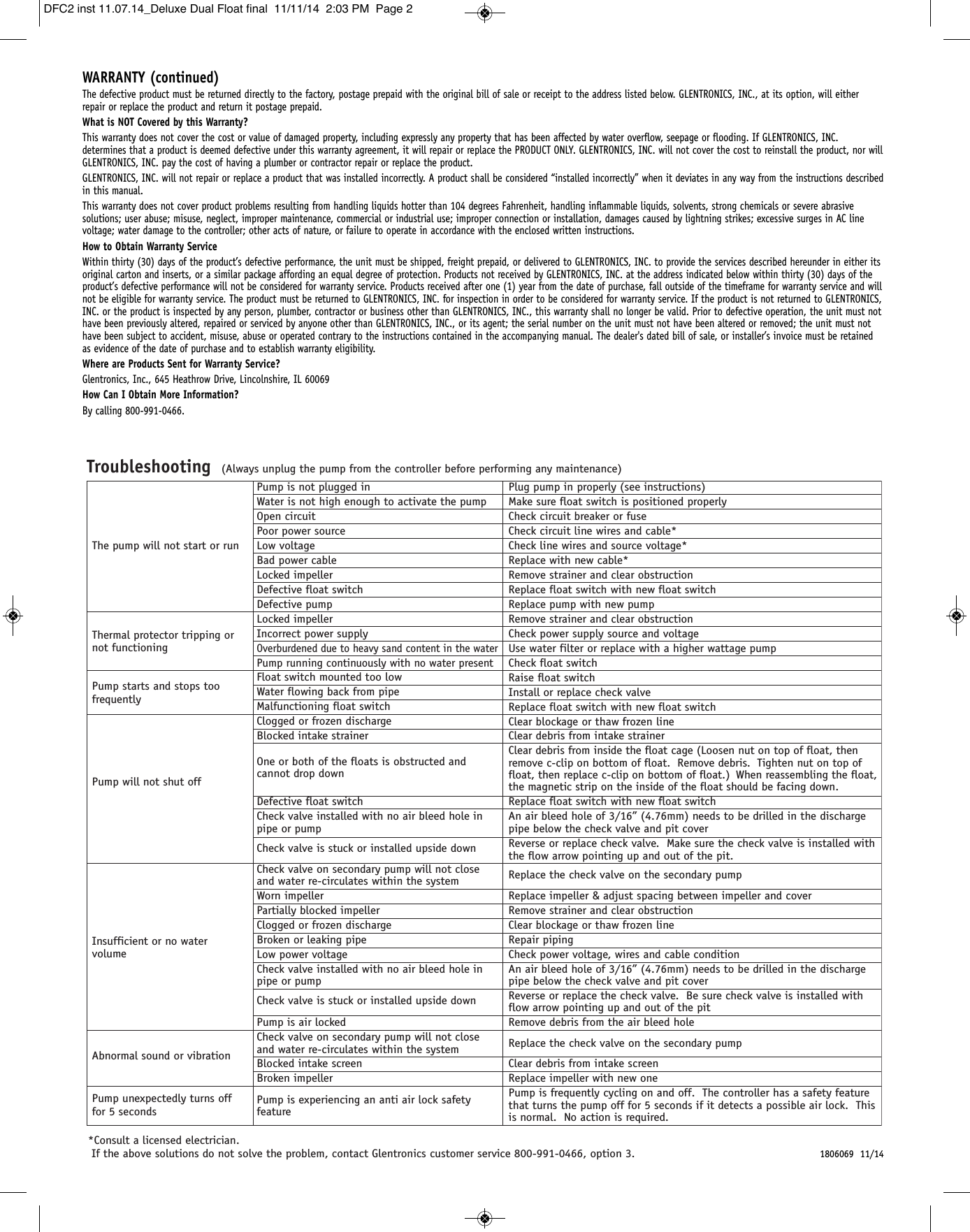 101 5 Phcc Pro Series Dfc2 Controller Instruction Manual Deluxe Dual ...