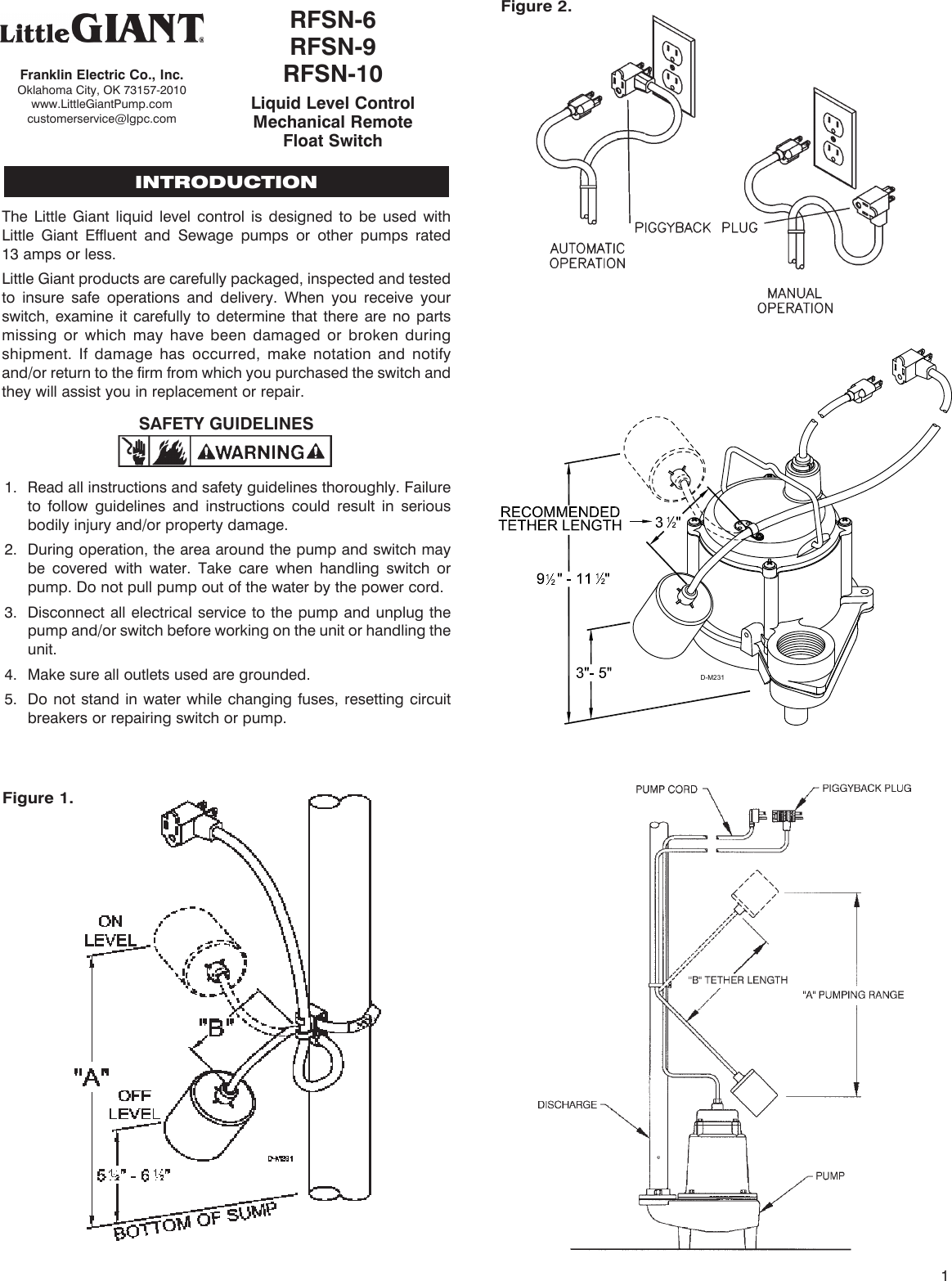 18013 1 Little Giant Rfsn 9 Users Guide User Manual