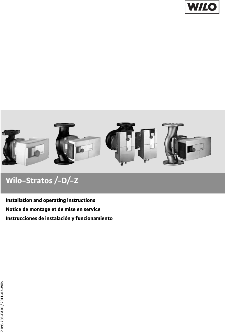 536623 3 Wilo Stratos Install Manual User