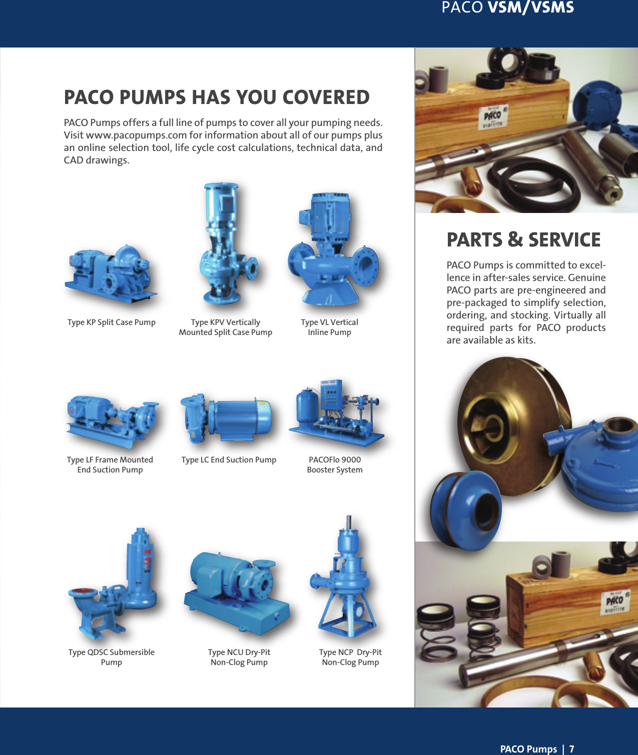 536917 1 Paco Vsms Vertical Space Miser Pump Brochure User Manual