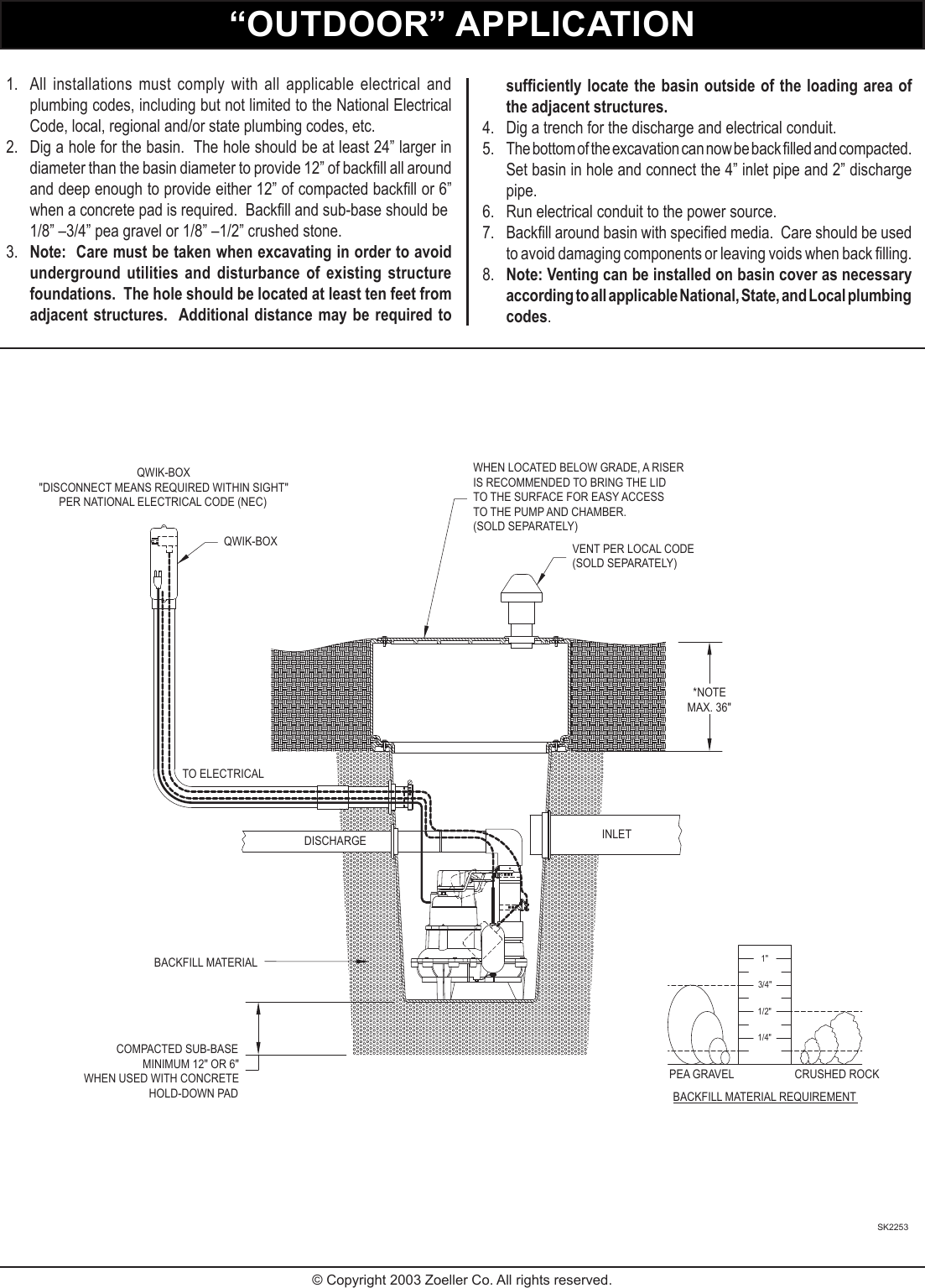 536965 3 Zoeller 912 Sewage Package Installation Instructions User Manual
