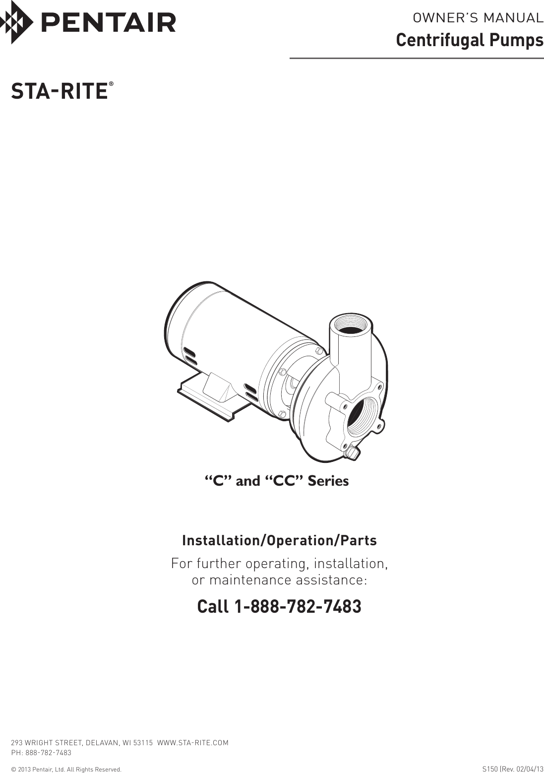 543722 2 Sta Rite CC Series Manual
