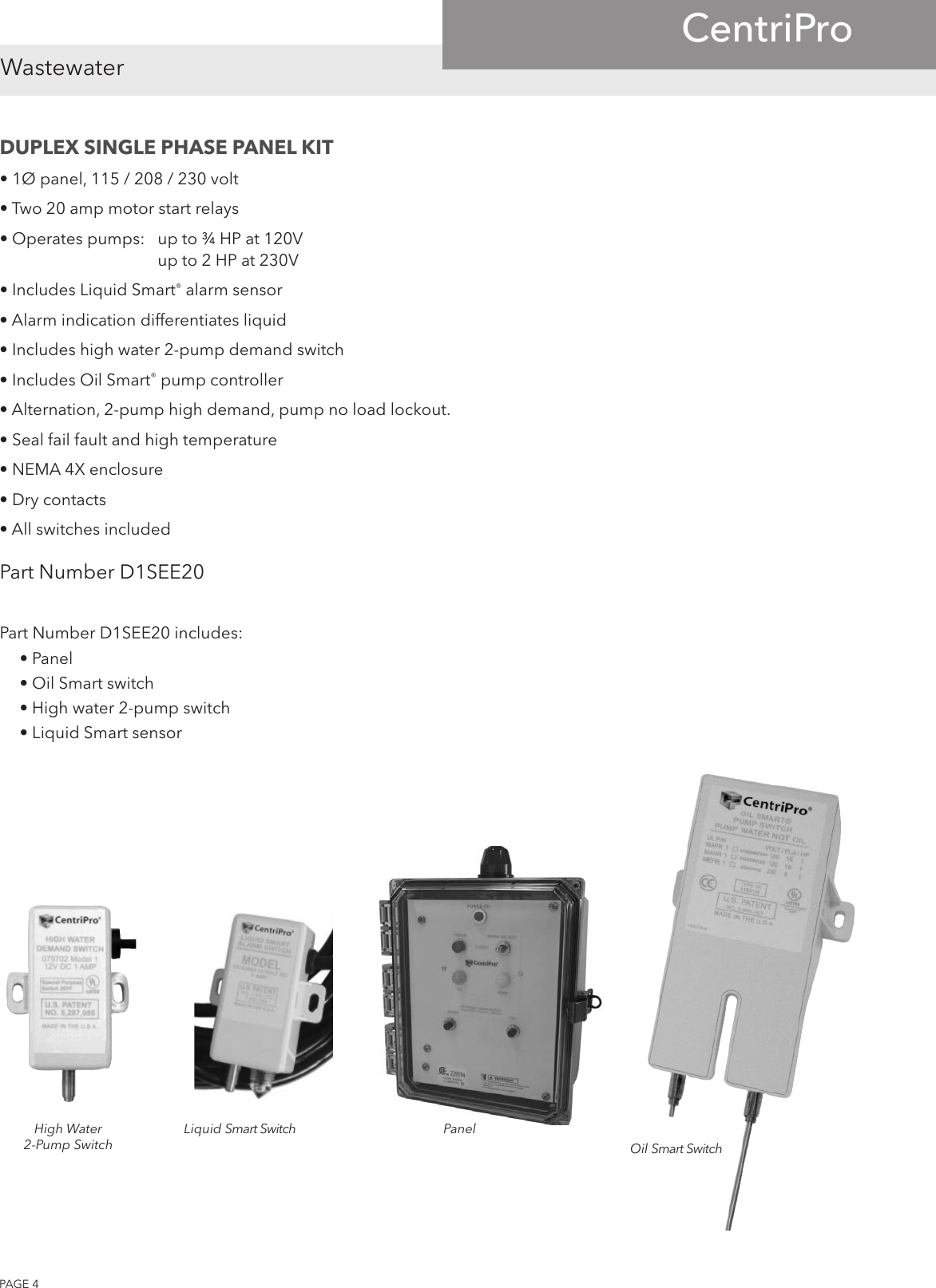 544542 1 Goulds Centripro Elevator Sump Kits & Components Specifications