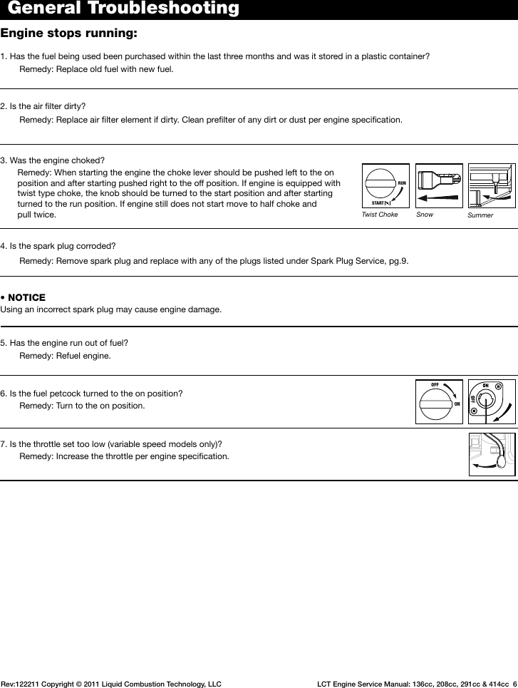 548525 4 Red Lion Serivce Manual General Troubleshooting Guide