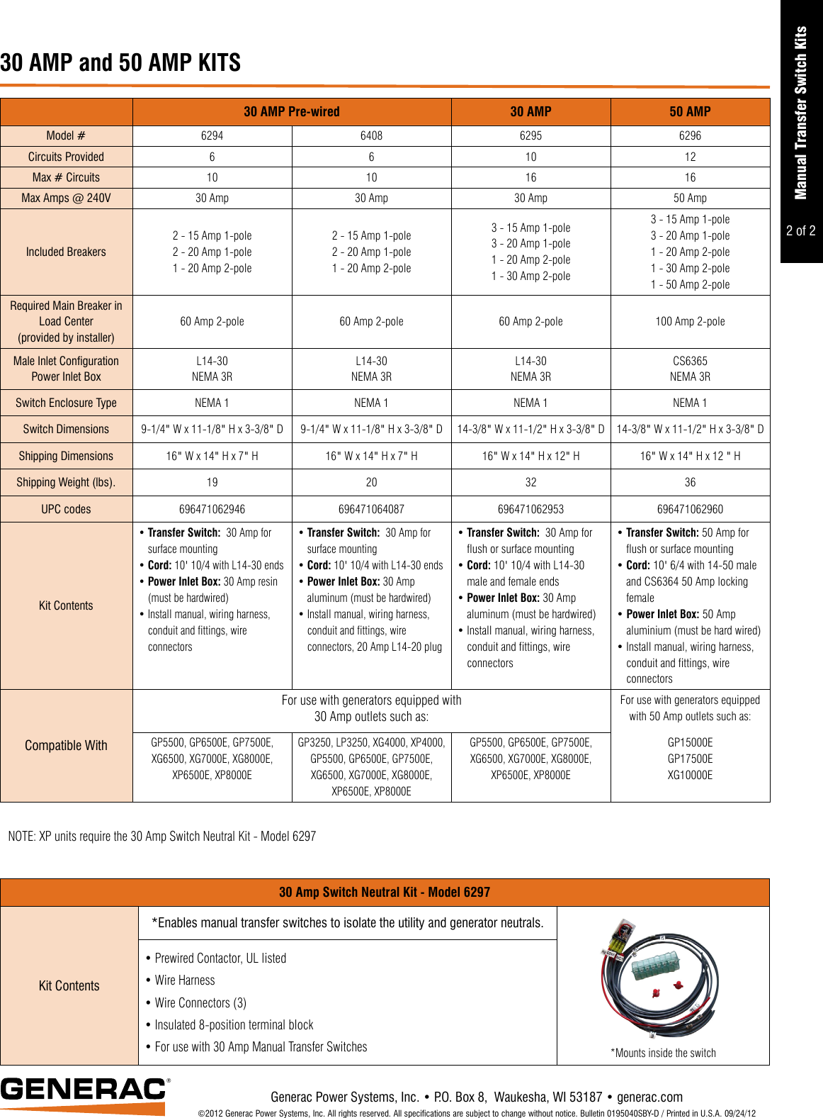 65711 1 Generac 6408 Brochure