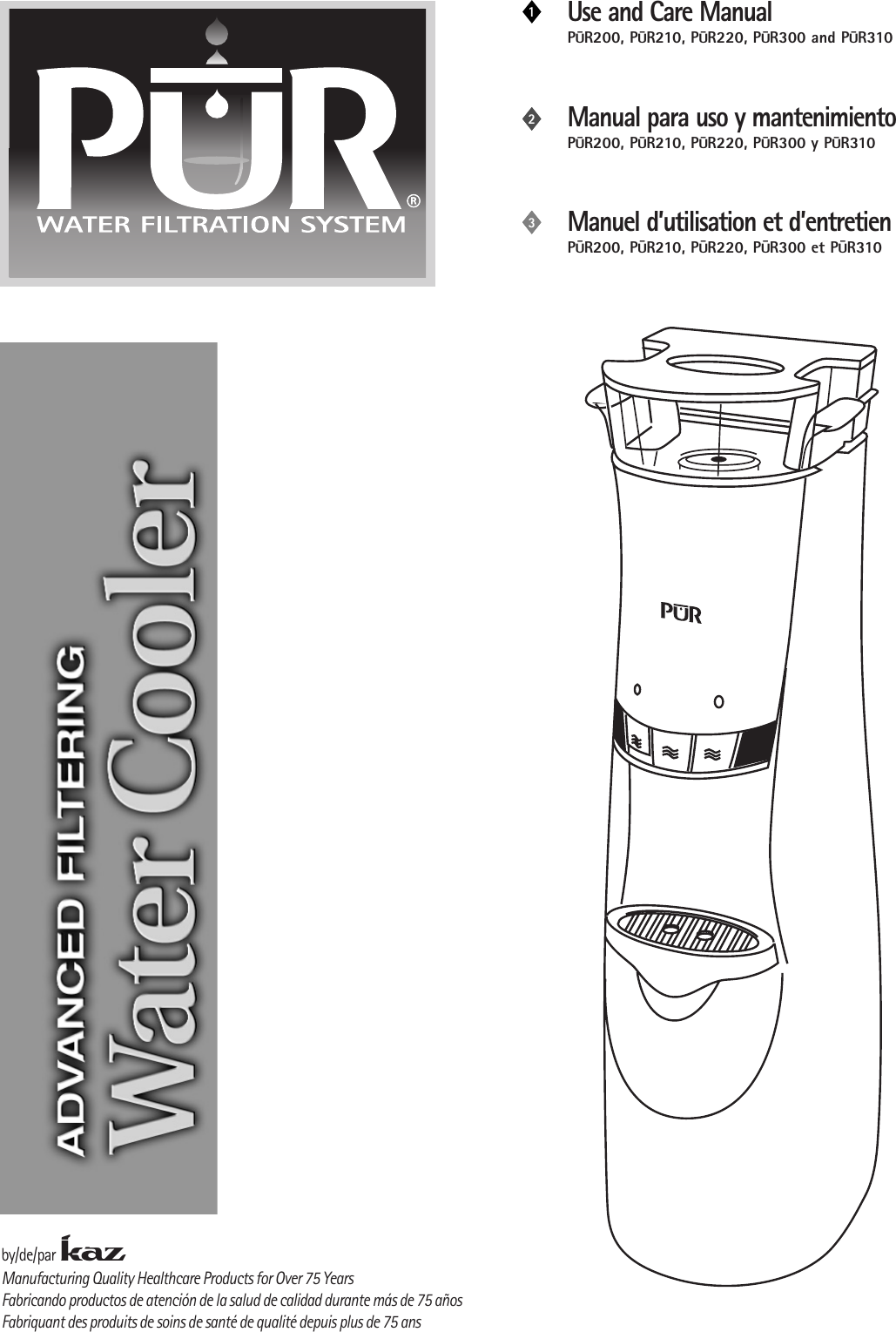 Pur Water Purification Products Cooler Pur200 Users Manual OM_R2 10 01 ...
