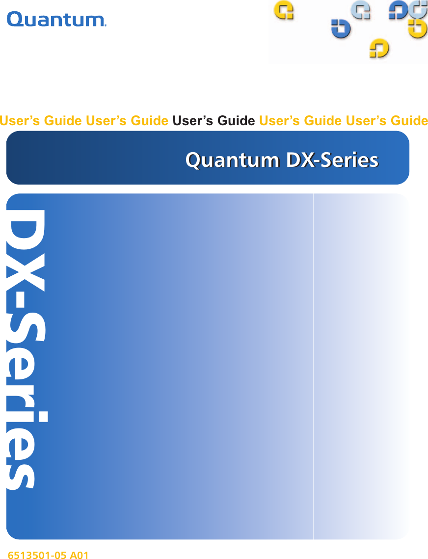 Quantum Dx30 Users Guide DX Series User's