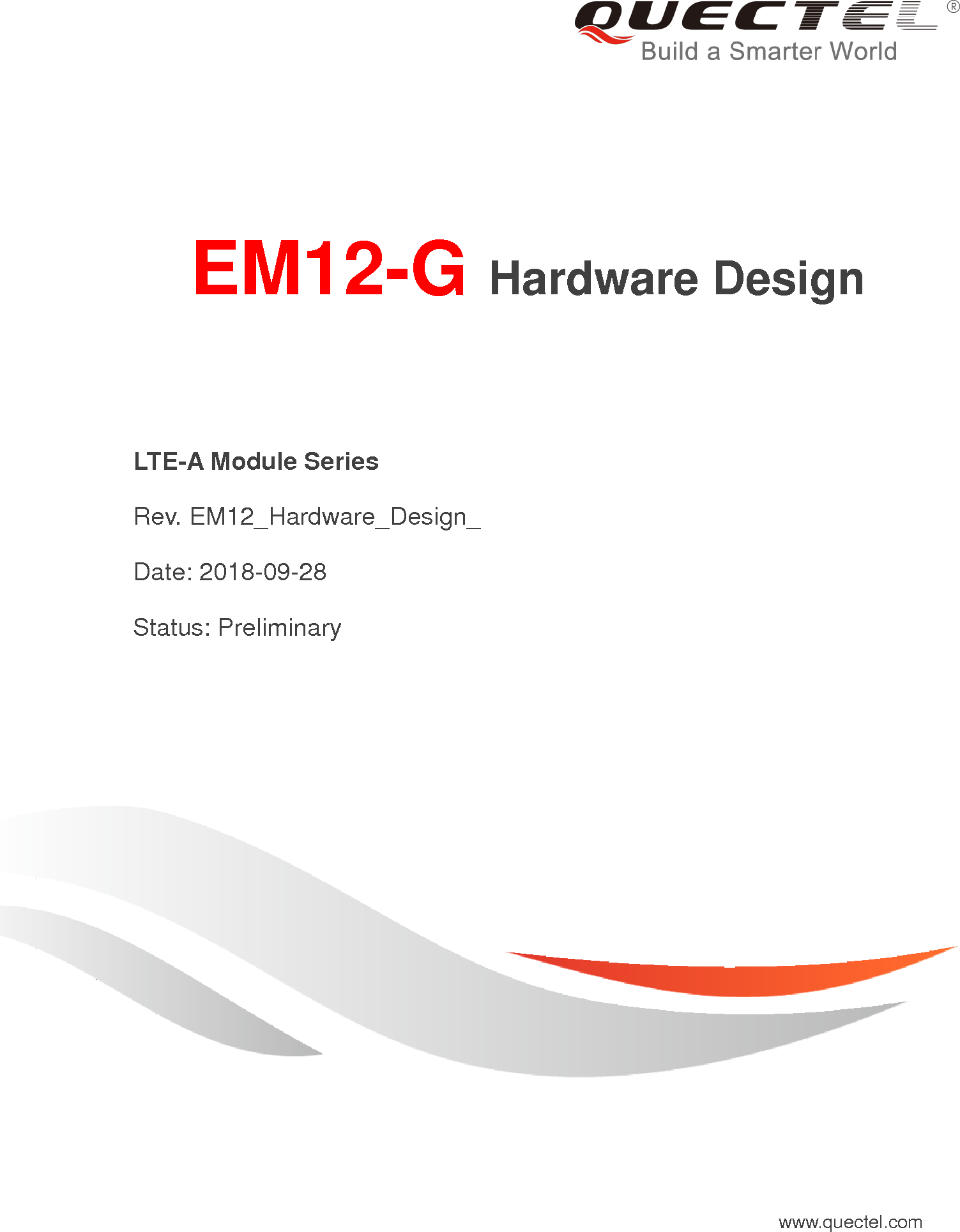 Quectel Wireless Solutions 201901EM12G LTE-A Cat 12 M.2 Module User Manual