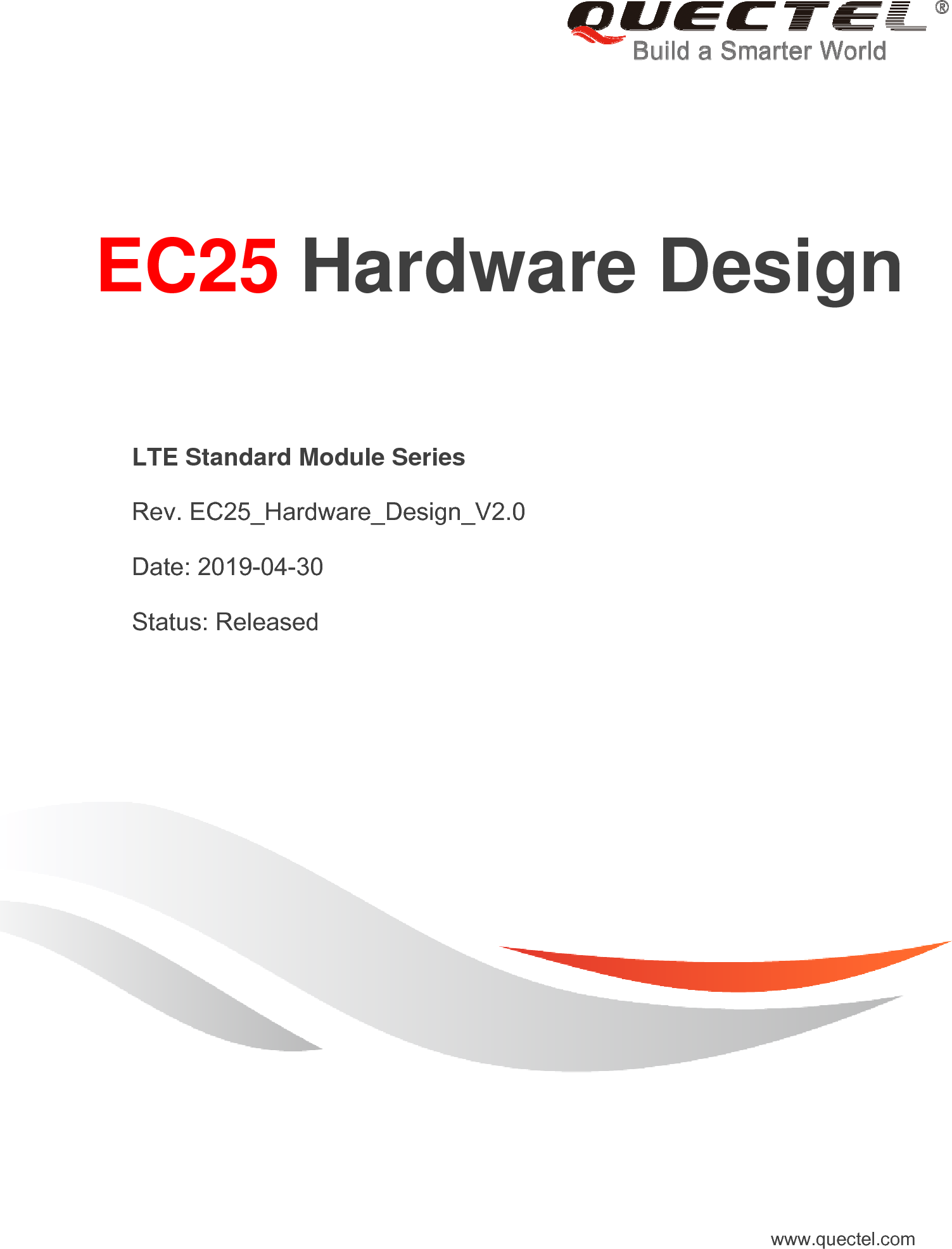 Quectel Wireless Solutions 201907EC25MX LTE Module User Manual