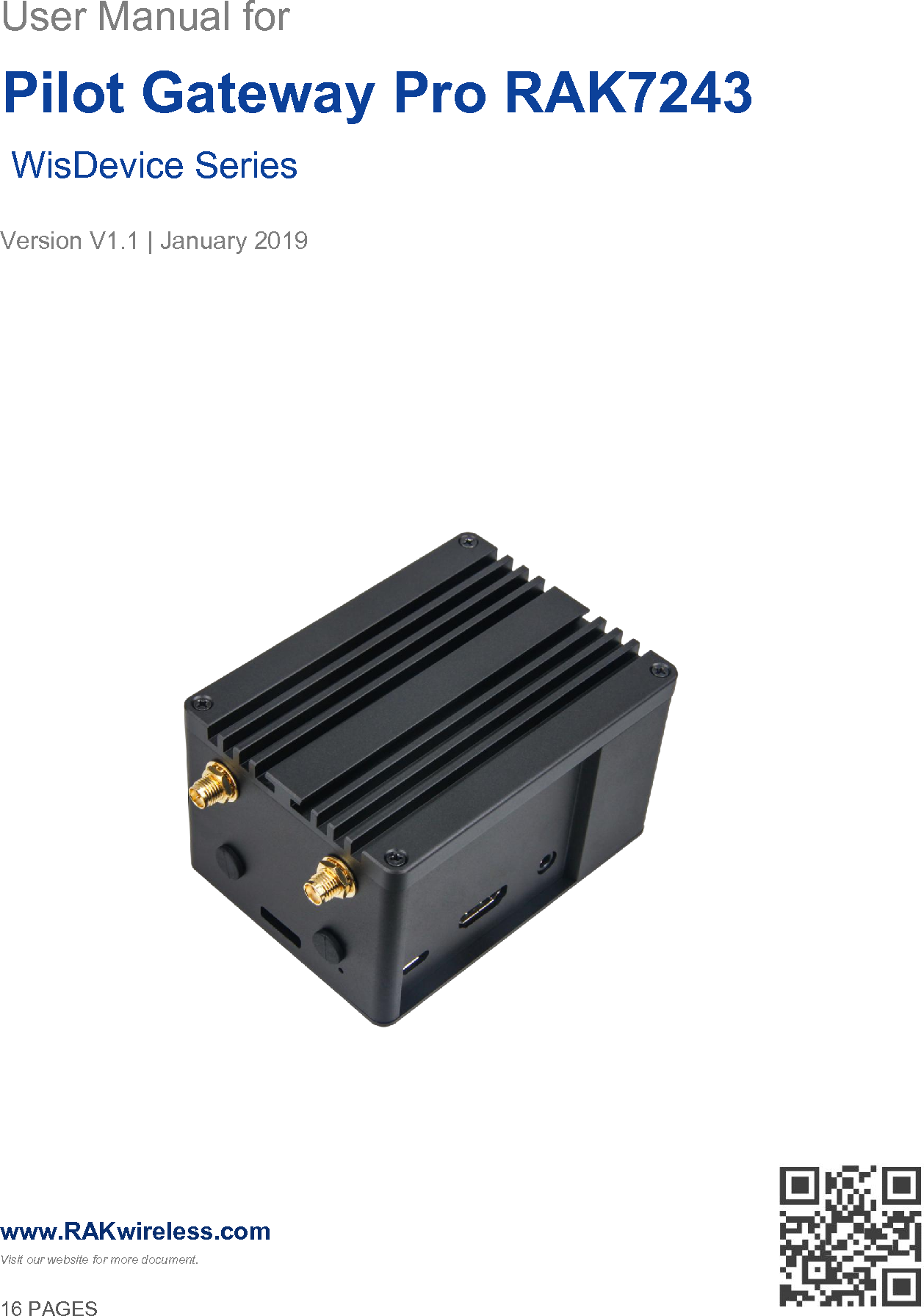 RAKwireless Technology RAK7243 Pilot Gateway Pro User Manual PRODUCT NAME