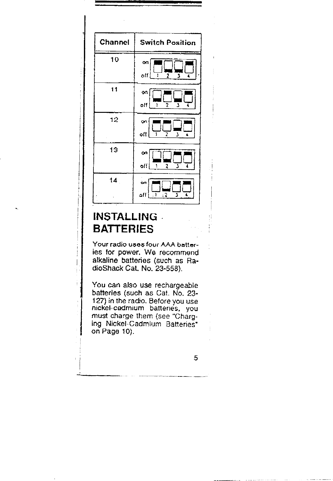 Radio Shack 21 1804 User Manual 52043