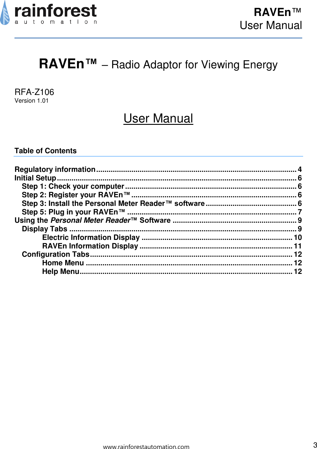 Rainforest Automation RFA-Z106 Radio Adaptor for Viewing Energy Usage ...