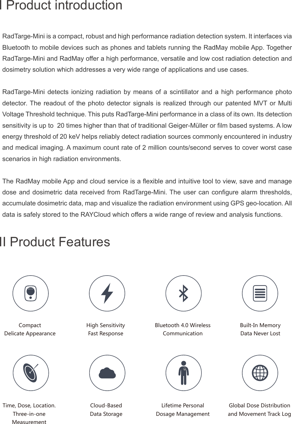 Raycan Technology RADTARGE Electronic personal dosimeter User Manual RadTarge Mini EN FCC