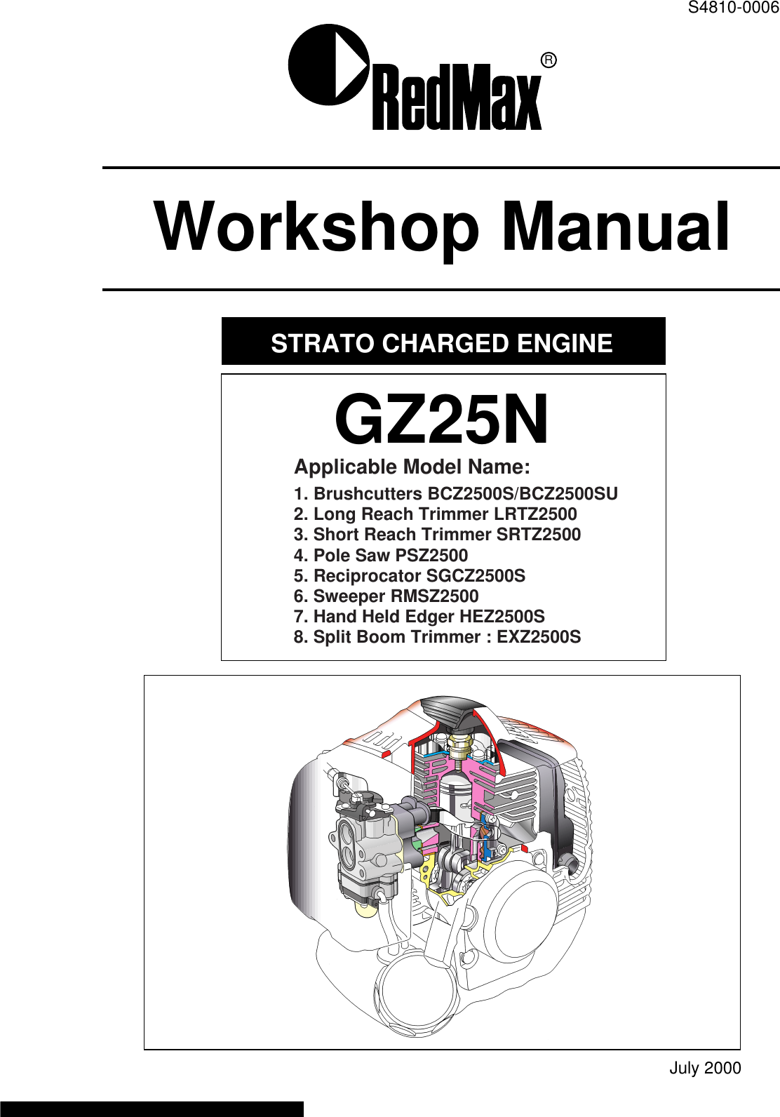 Redmax Gz25N Workshop Manual 822458 ManualsLib Makes It Easy To Find ...