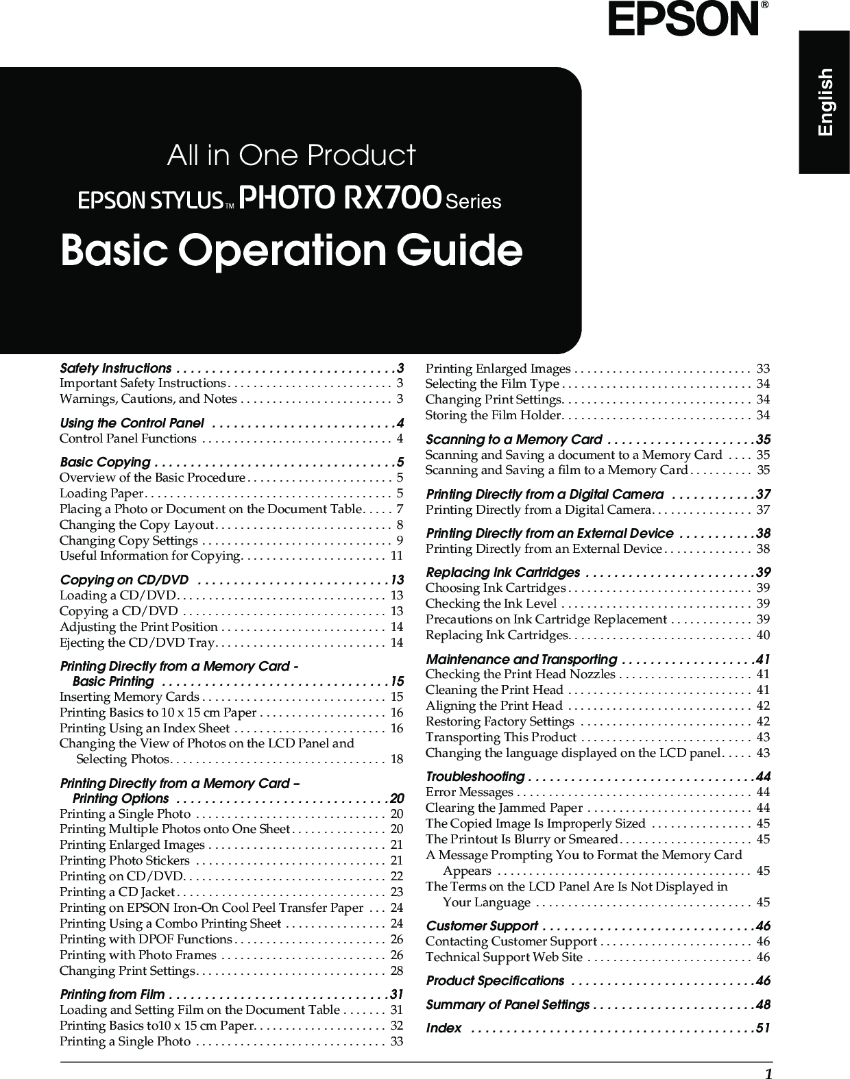 Renesas RX700 EPSON STYLUS PHOTO Series User Manual To The 5c36ce64 ...