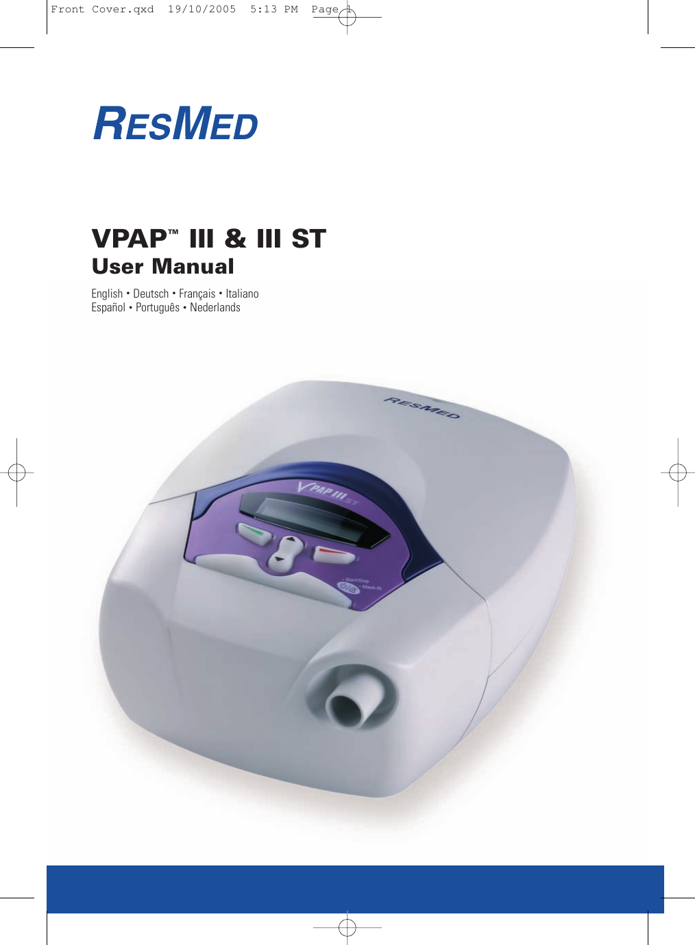 Resmed Vpap Iii And St Users Manual 248129r2
