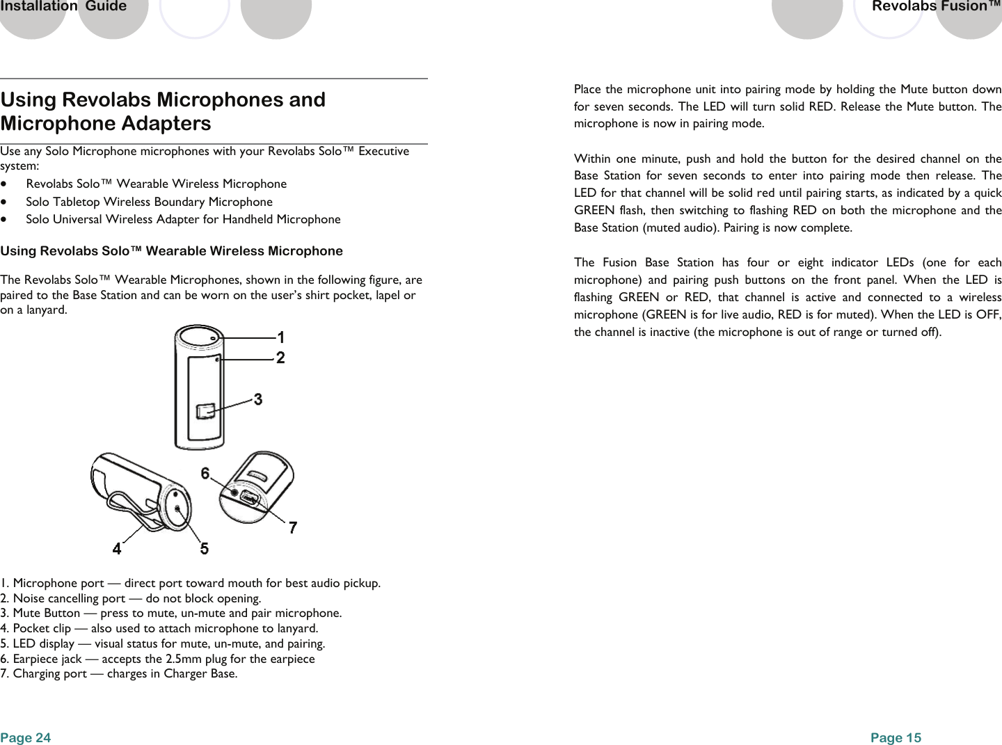 Revolabs 01-FUSION Wireless Microphone Base Station (8 Channel) User ...