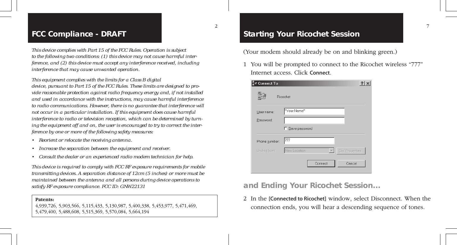 Ricochet Networks 22131 Ricochet GT modem User Manual layout 8b