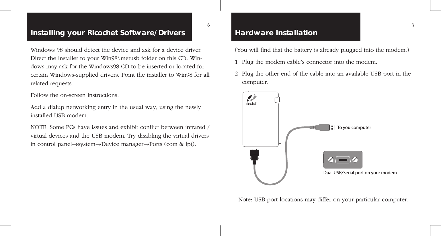 Ricochet Networks 22131 Ricochet GT modem User Manual layout 8b