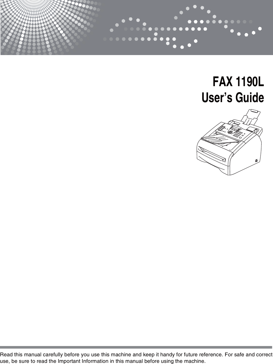 Ricoh 1190L Users Manual