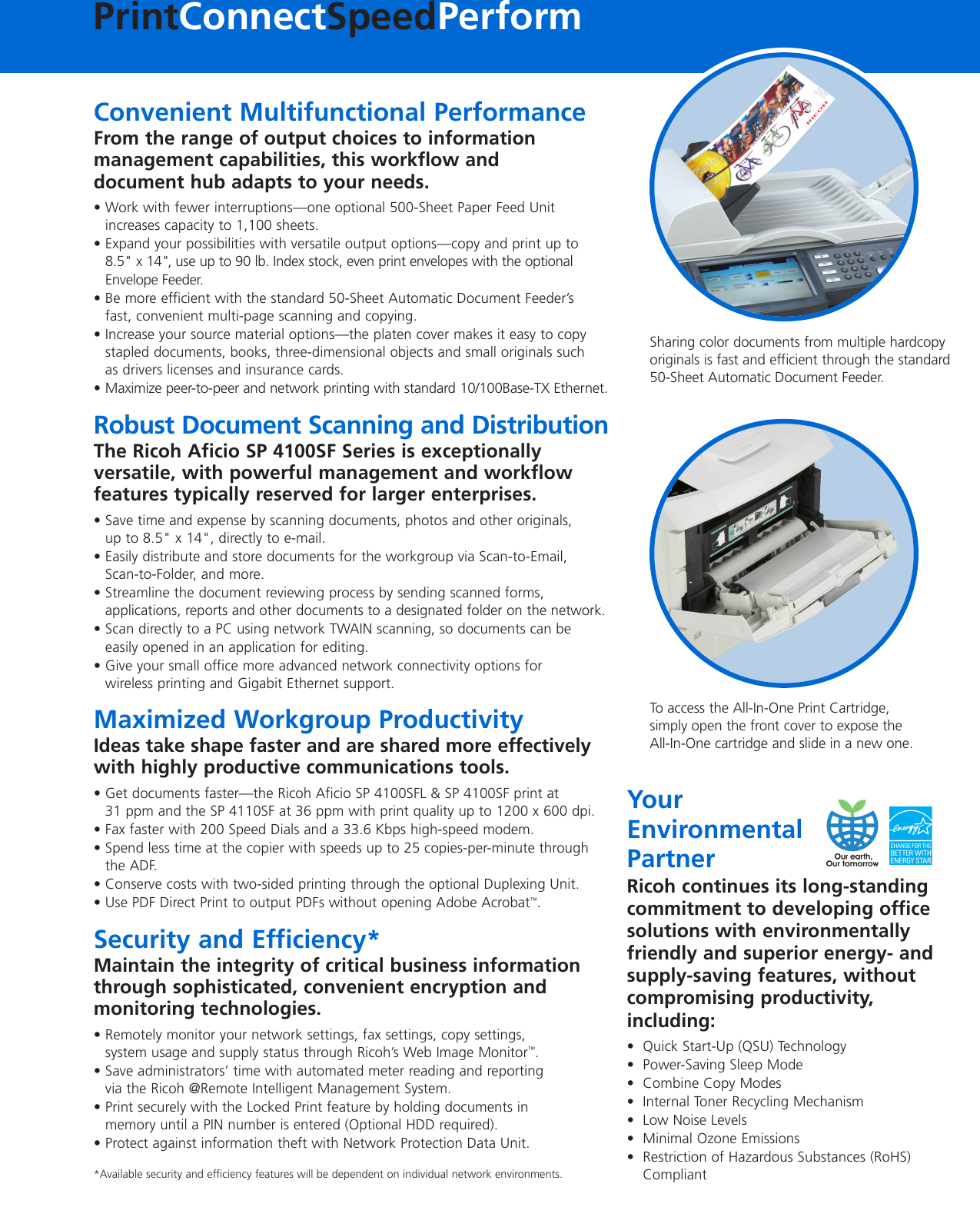 Ricoh Aficio Sp 4100Sf Users Manual