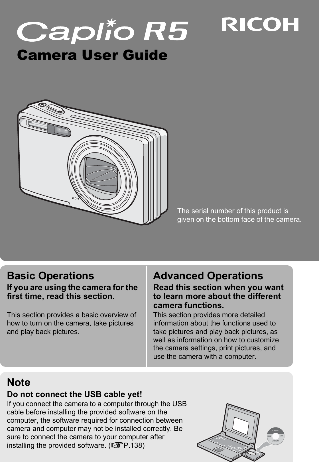 Ricoh Caplio R5 User Guide Camera