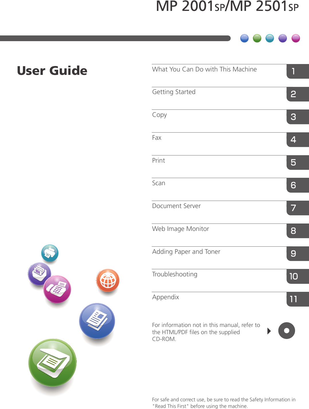 Ricoh Mp 2501sp Owner S Manual
