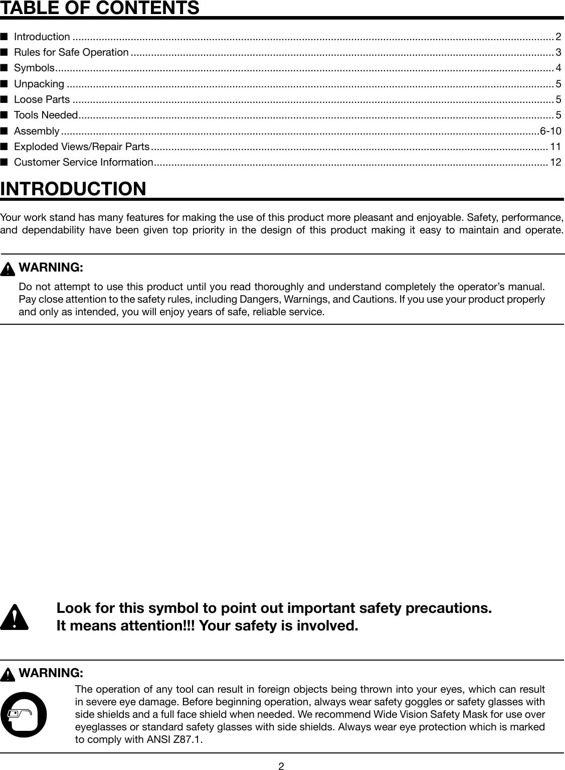 Ridgid Ac9930 Users Manual