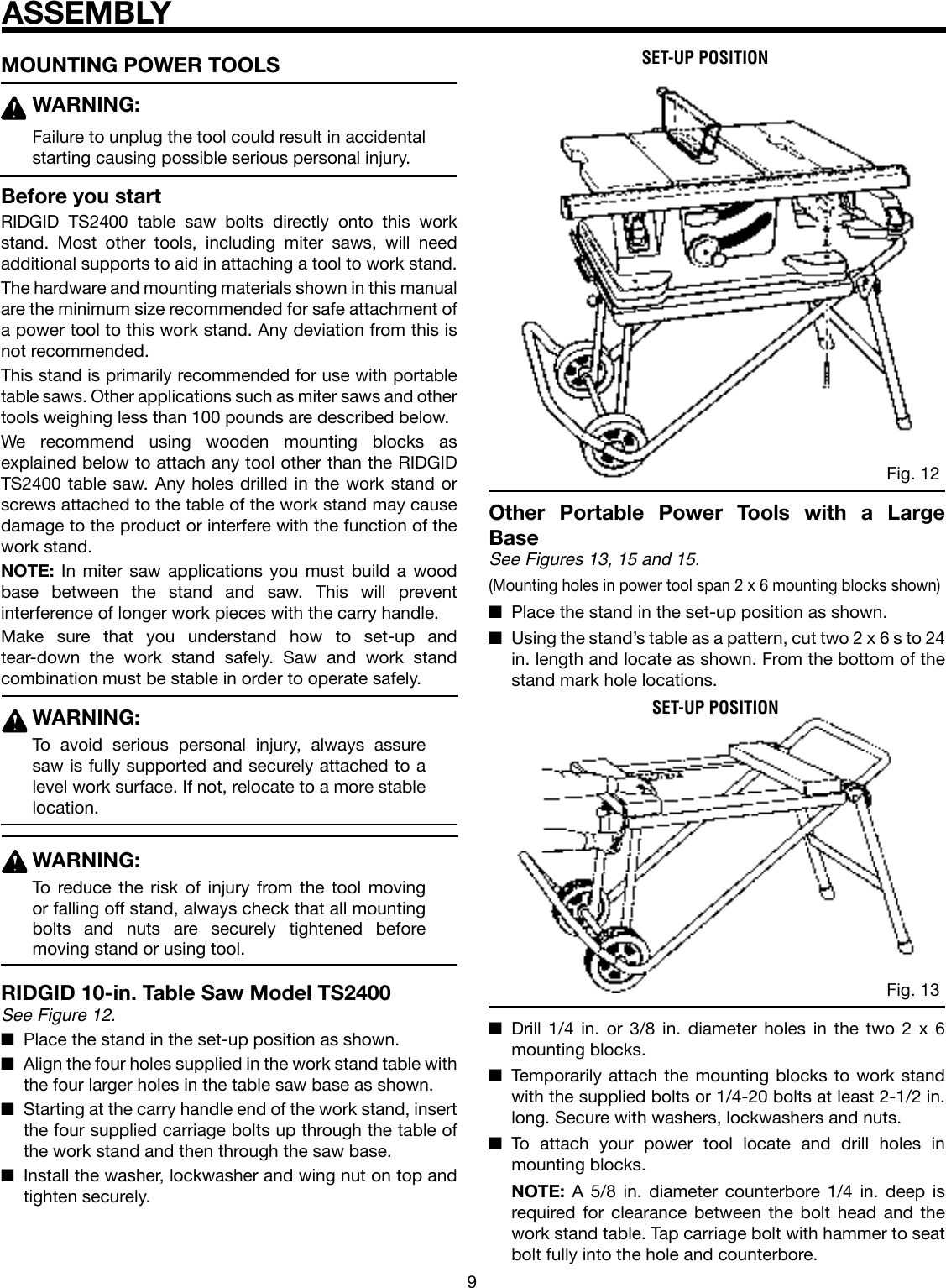 Ridgid Ac9930 Users Manual